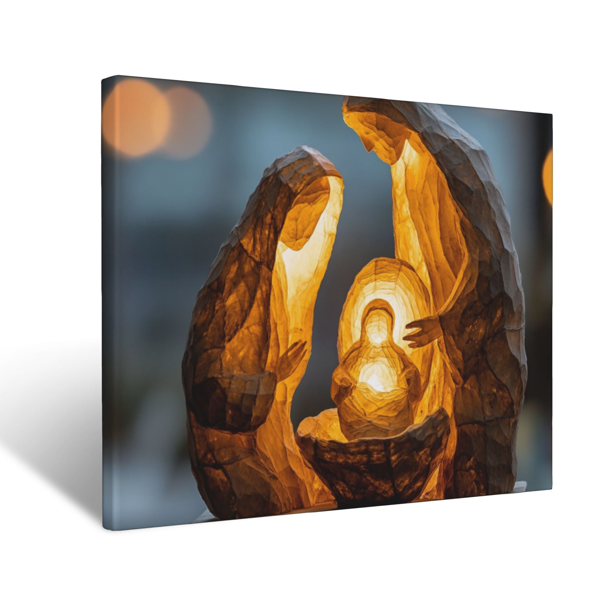 CozyNet The Nativity Scene With Mary, Joseph & Baby Jesus, Glowing In ...