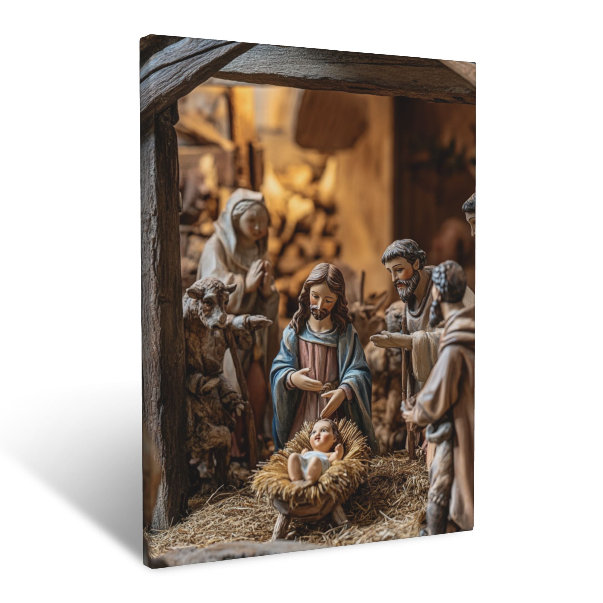 CozyNet Nativity Scene In A Stable A Peaceful Depiction Of Jesus Birth ...