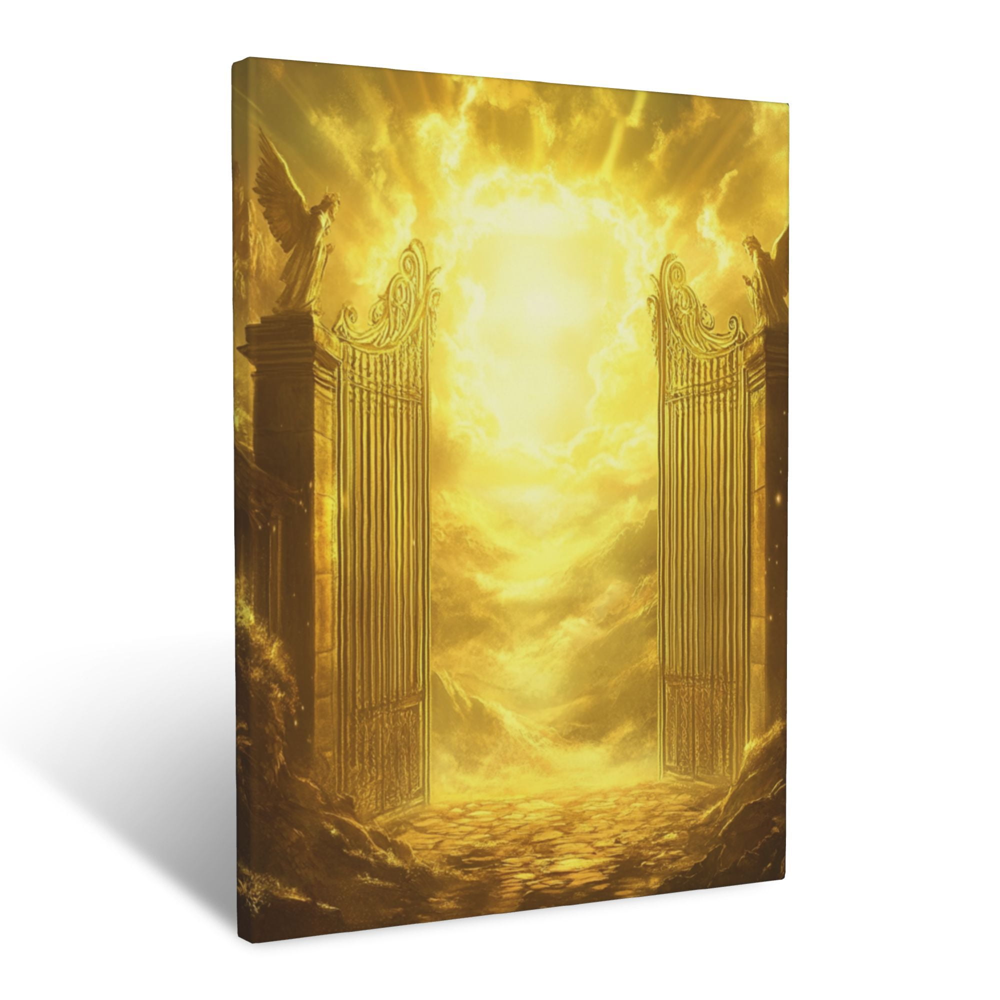 CozyNet Open Gates Of Heaven, Golden Light Pouring Through, Angels ...