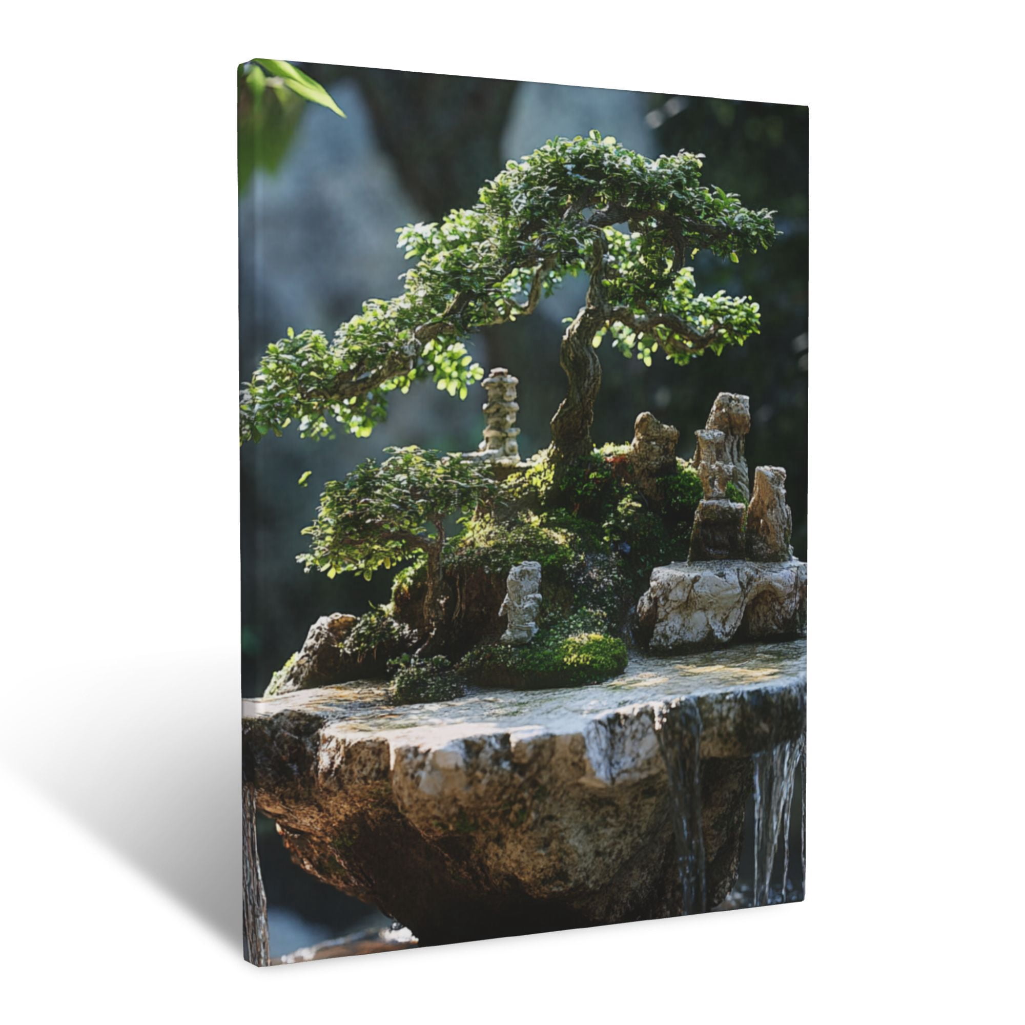 CozyNet Peaceful Zen Scene Of Bonsai Trees, Flowing Vines And Tranquil ...