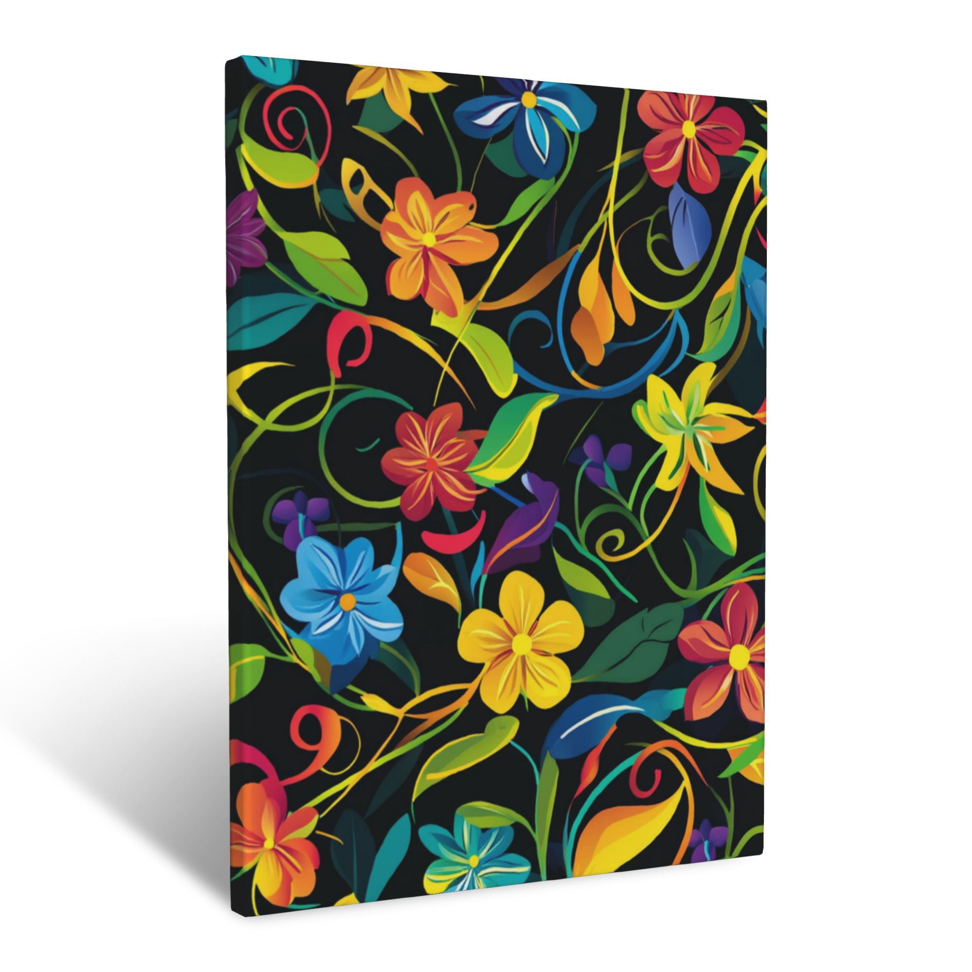 CozyNet Playful Floral Pattern Of Colorful Meadow Blossoms, Curling ...