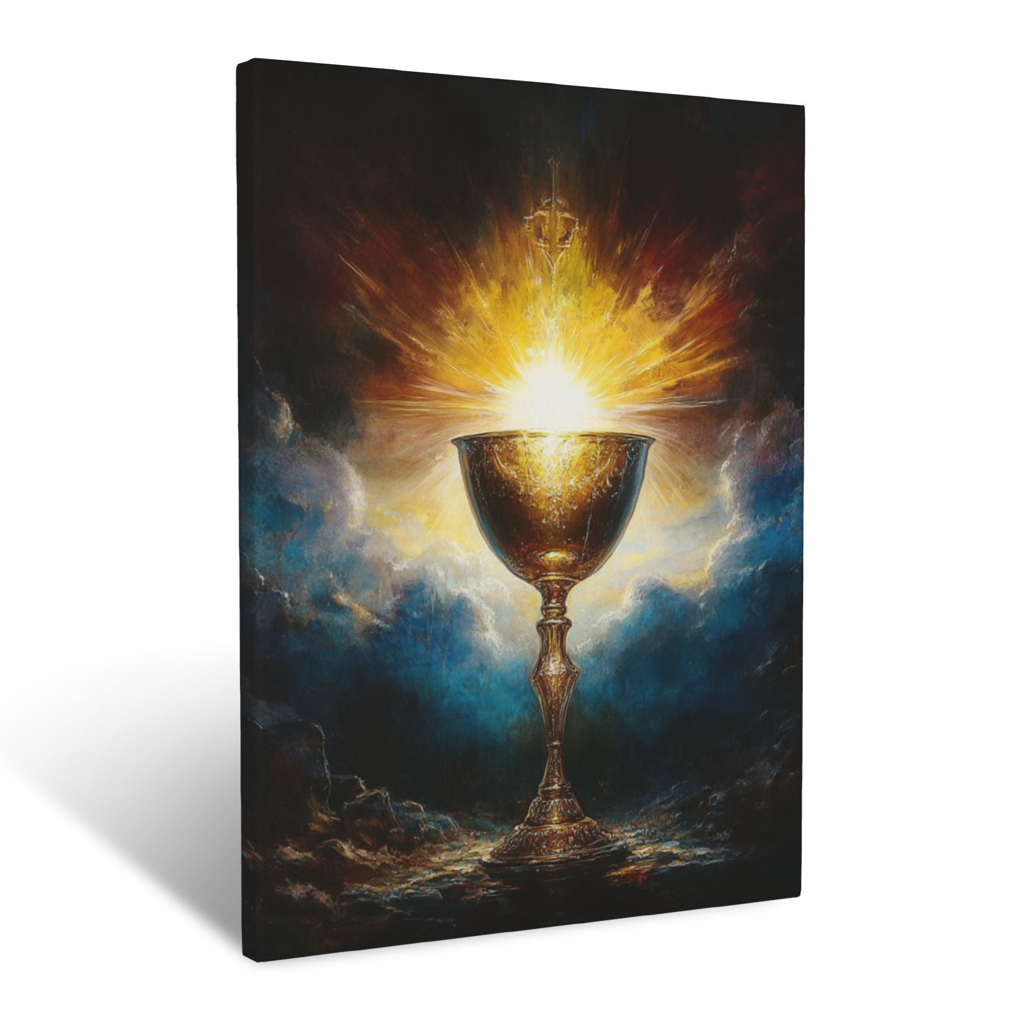 CozyNet Radiant Chalice With Flowing Wine Divine Glow Symbolizing ...