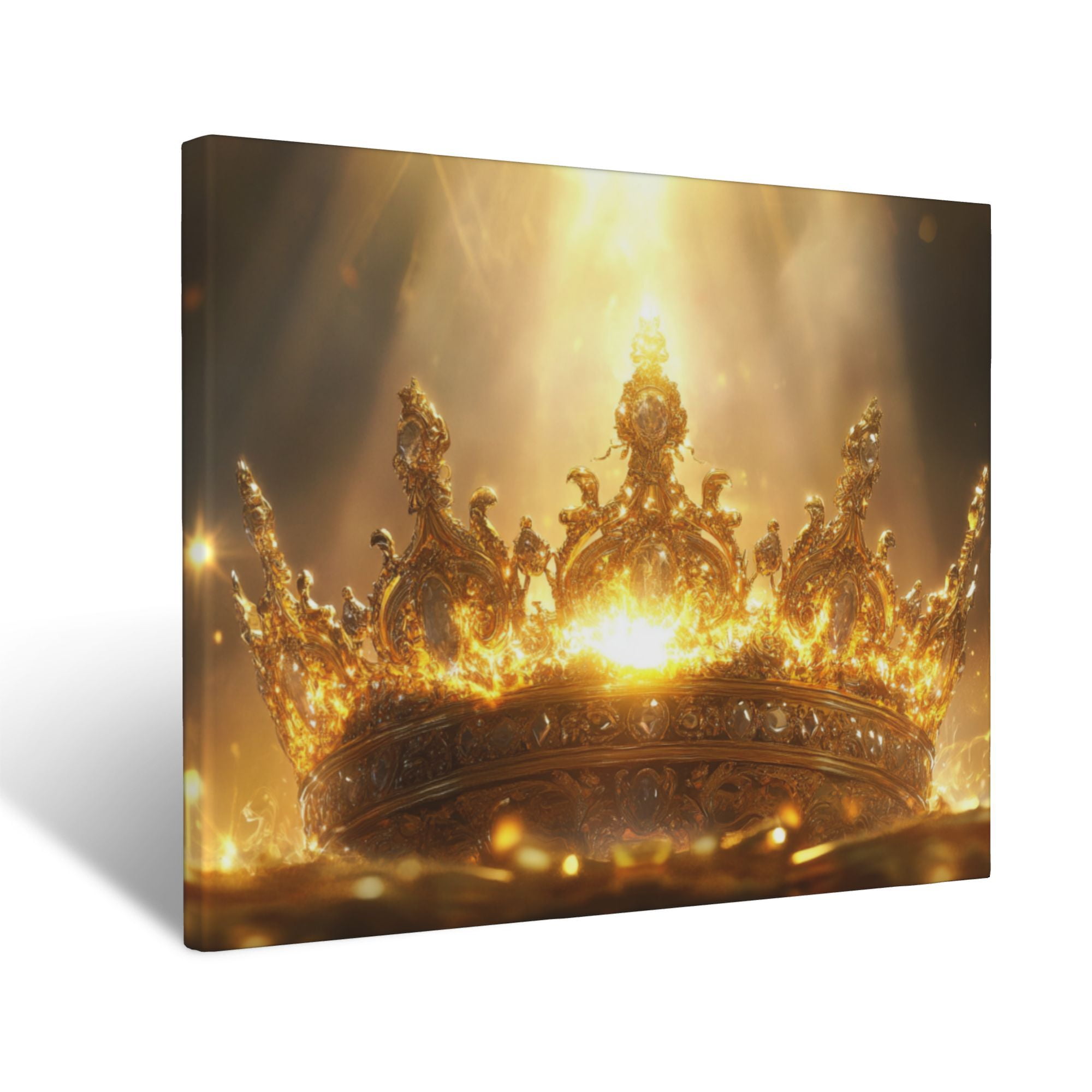 CozyNet Radiant Crown Glowing On A Golden Throne, Symbolizing Eternal ...