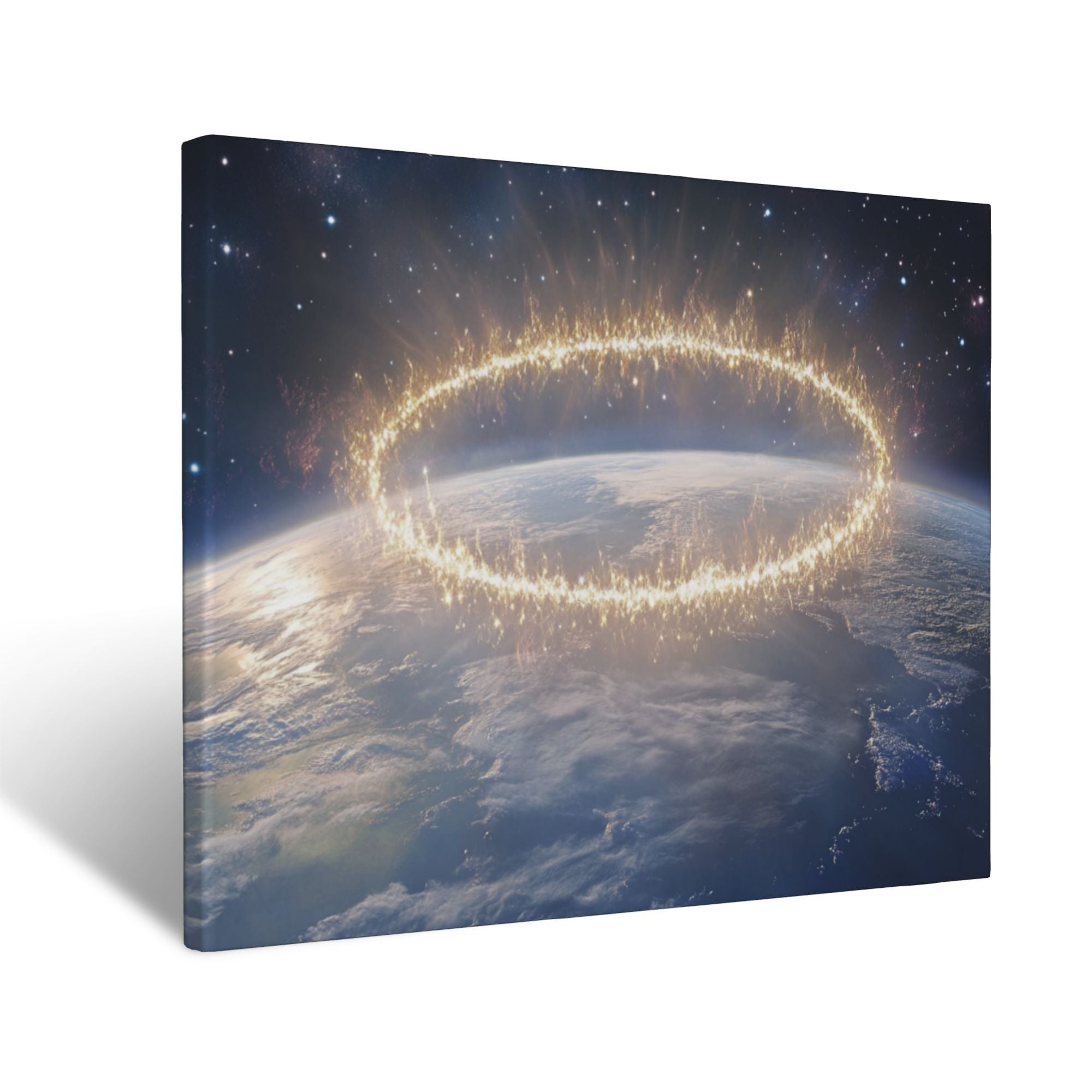 CozyNet Radiant Crown Of Stars Above The Earth Glowing Image ...