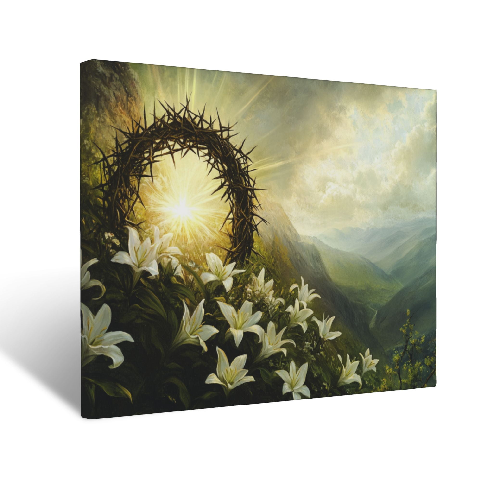 CozyNet Radiant Crown Of Thorns Glowing On A Hillside, Surrounded By ...