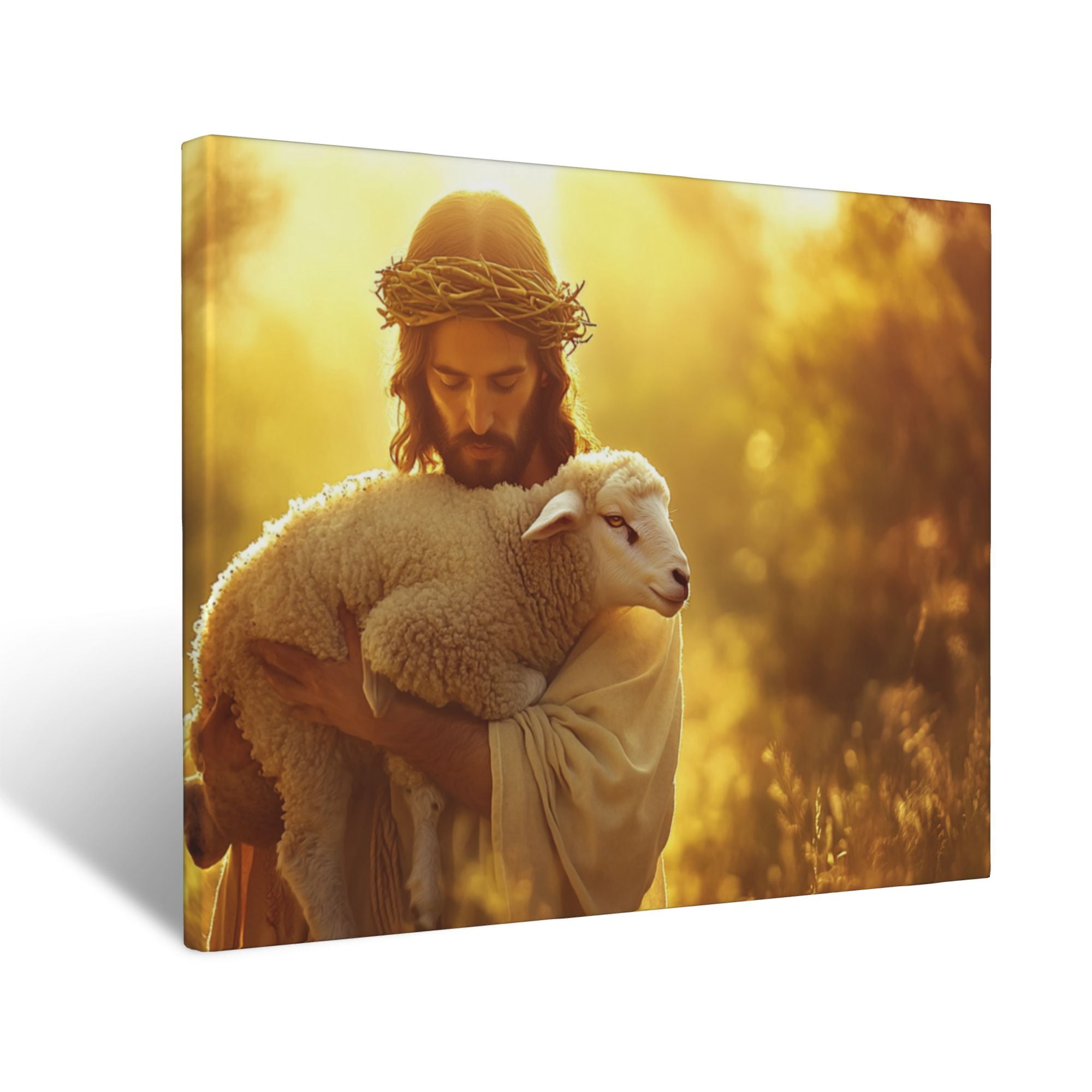 CozyNet Radiant Image Of Jesus As The Good Shepherd, Glowing As He ...