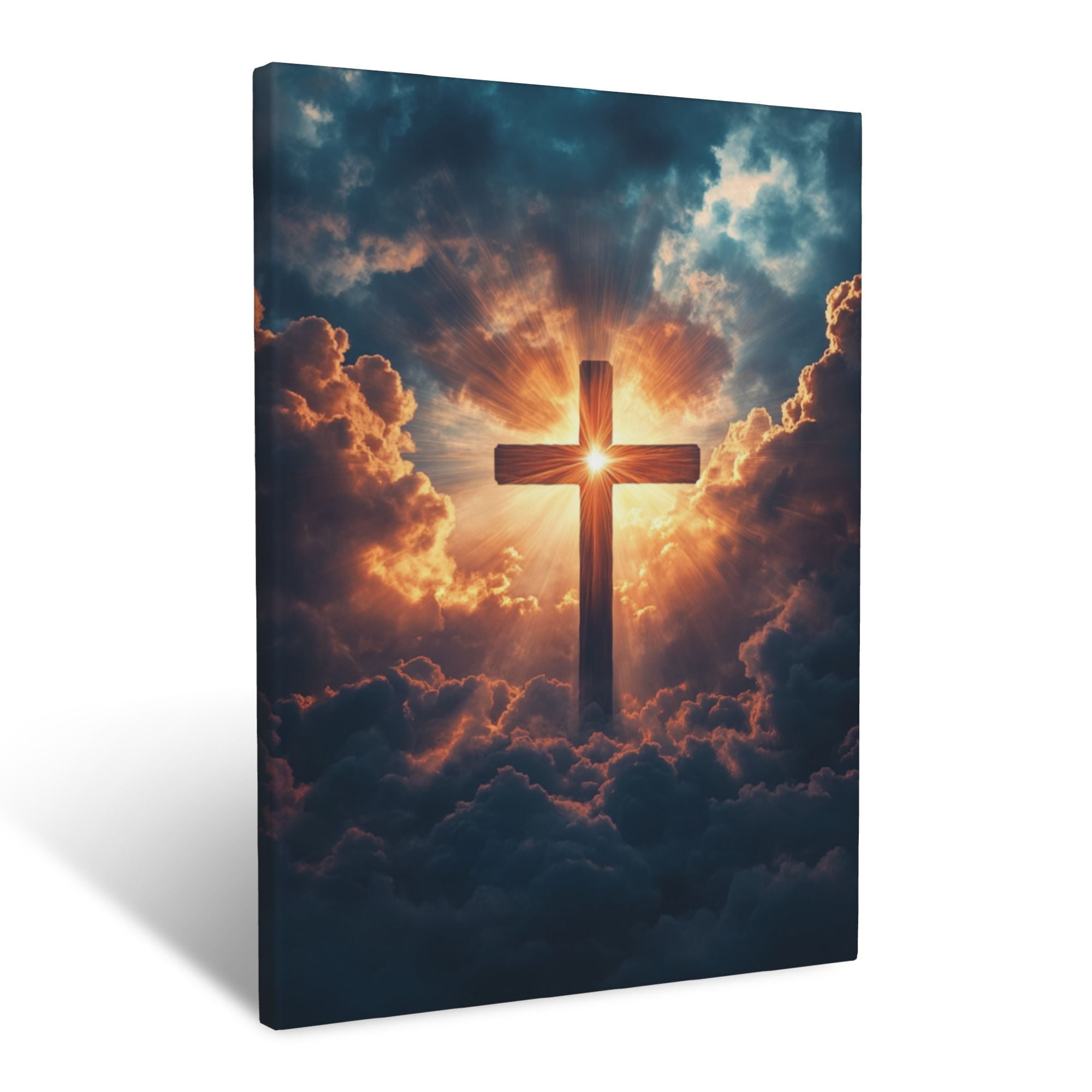 CozyNet Radiant Light Shining Through Cross Divine Rays Piercing ...