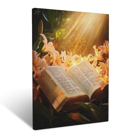 CozyNet Radiant Light Streaming Onto An Open Bible Surrounded By ...