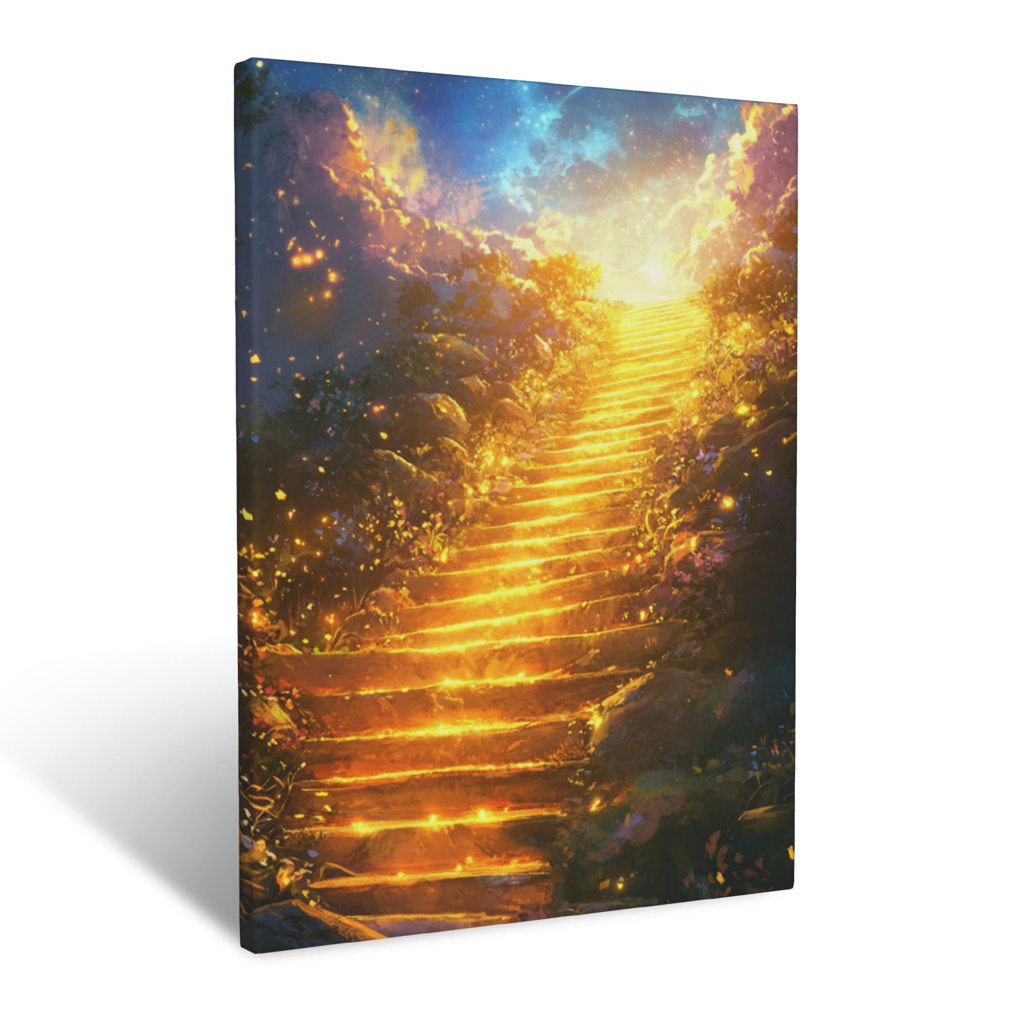 CozyNet A Radiant Stairway To Heaven Glowing Golden Steps & Divine ...