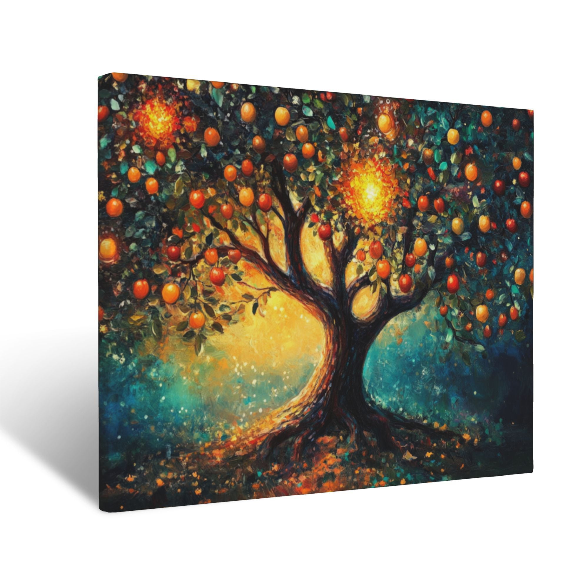 CozyNet Radiant Tree With Glowing Fruits Vibrant Symbol Of Spiritual ...