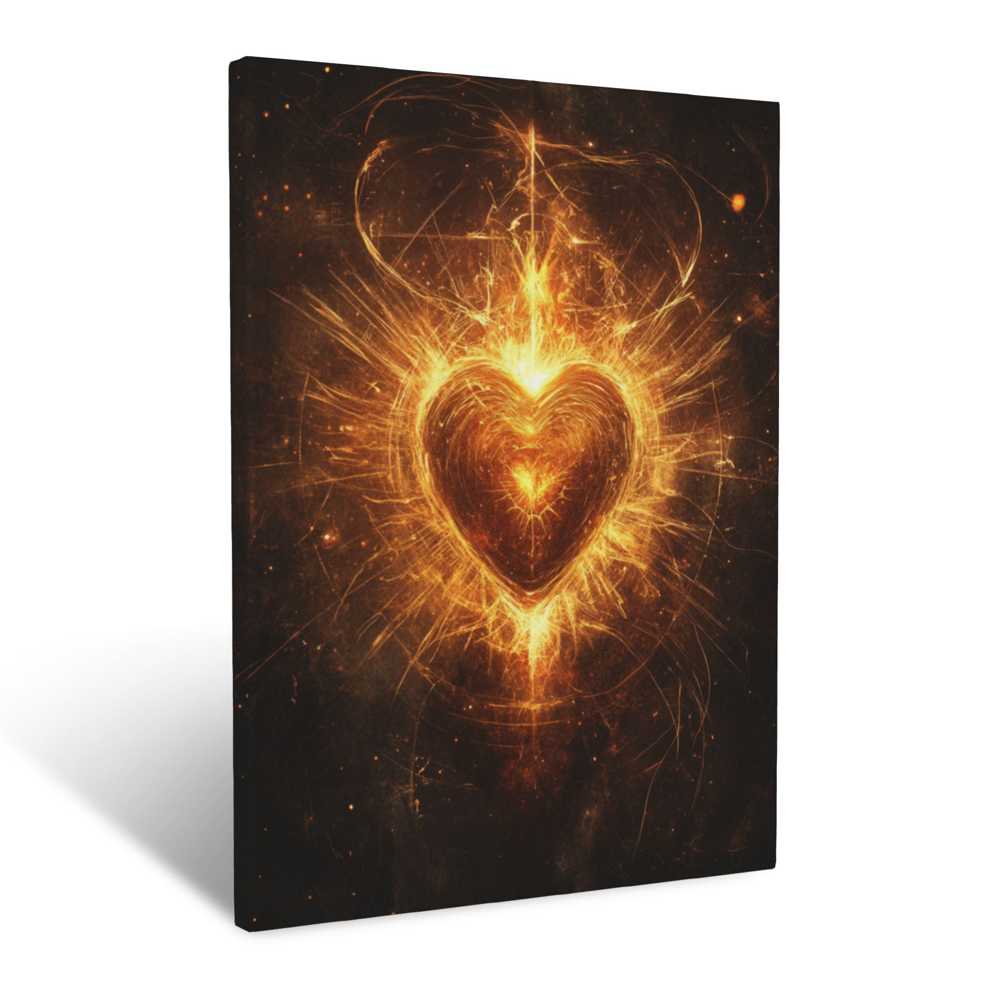 CozyNet The Sacred Heart Of Jesus Glowing With Flames Of Divine Love ...