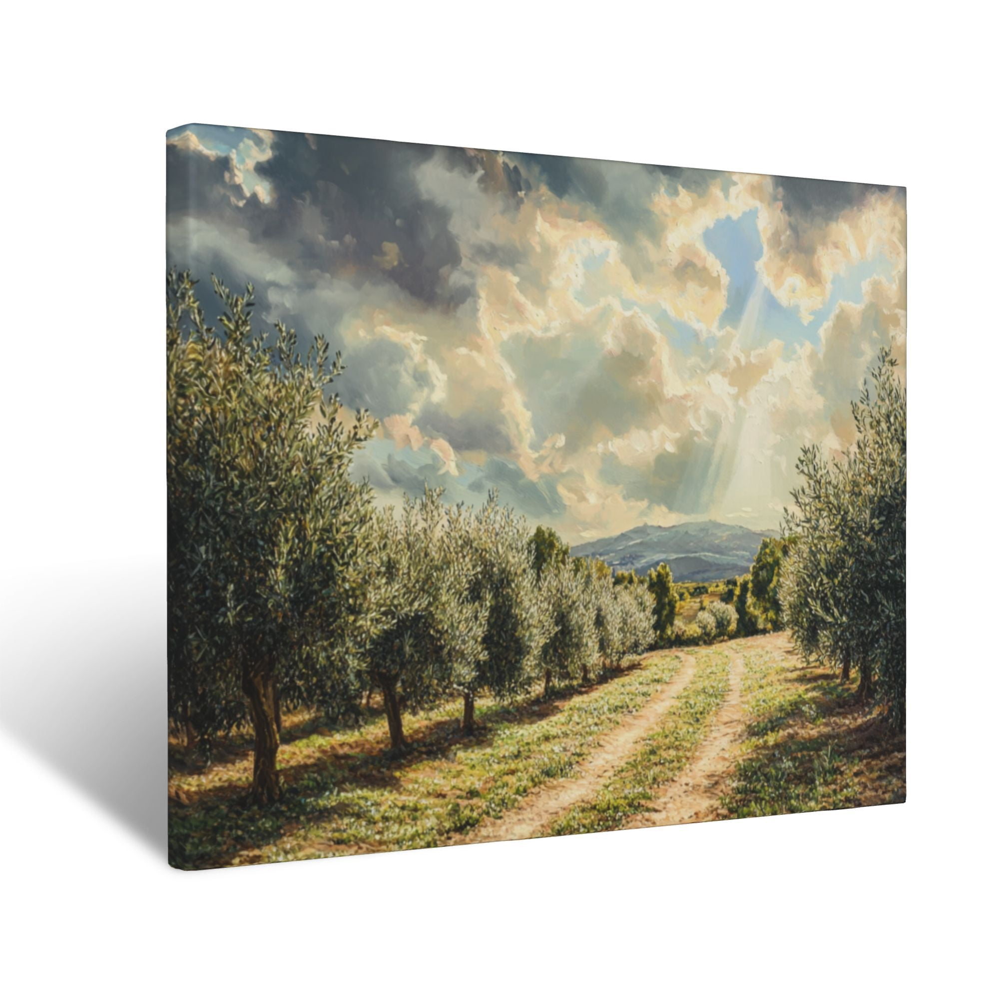 CozyNet Serene Glowing Light Breaking Through Clouds Over A Peaceful ...