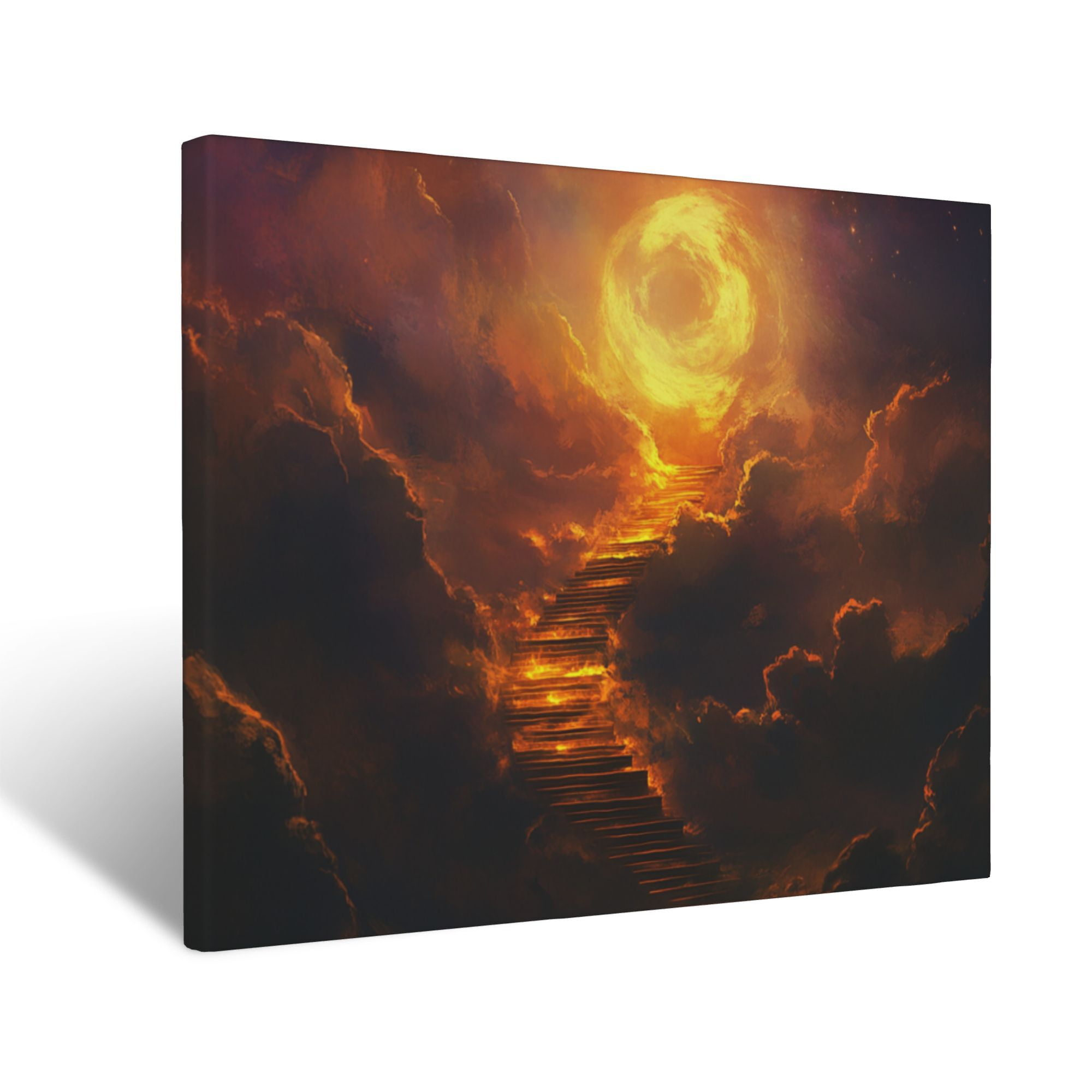 CozyNet Serene Glowing Staircase Ascending Into Radiant Clouds And ...