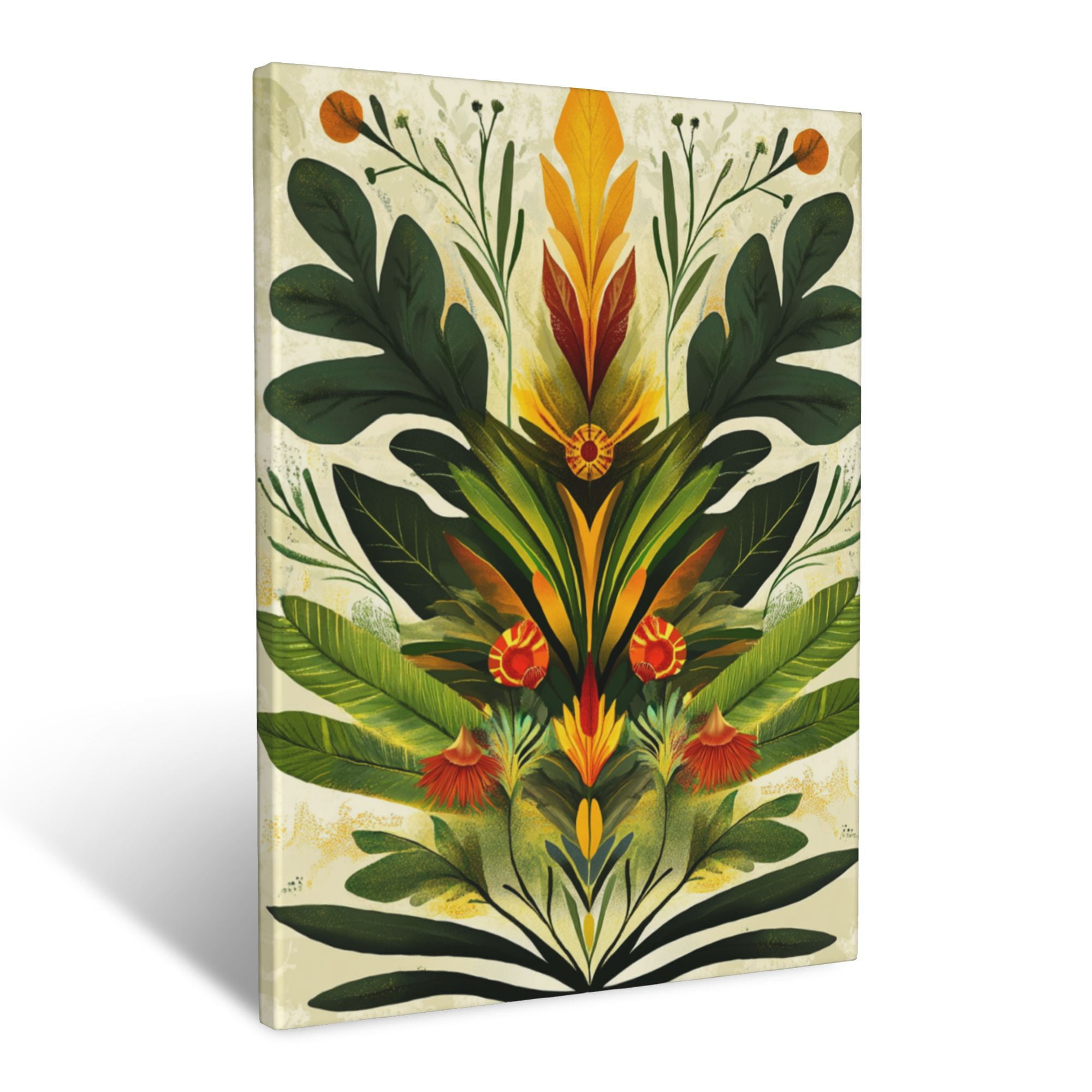 CozyNet Stylized Illustration Of Diverse Plant Species Arranged In ...