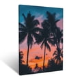 CozyNet Sunset Silhouette Of Towering Palm Trees With Vibrant Sky ...
