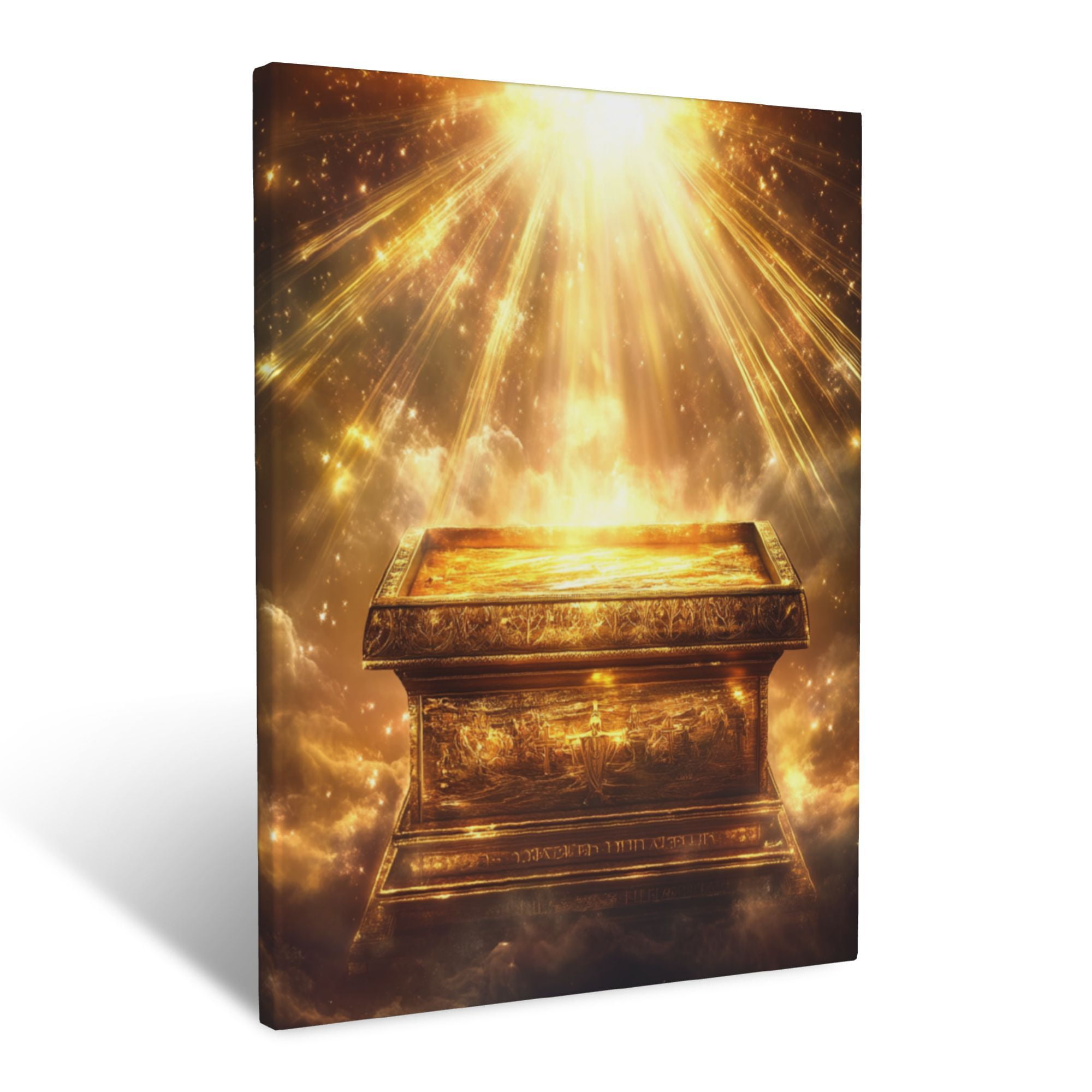 CozyNet The Ark Of The Covenant Glowing Softly, Surrounded By Radiant ...
