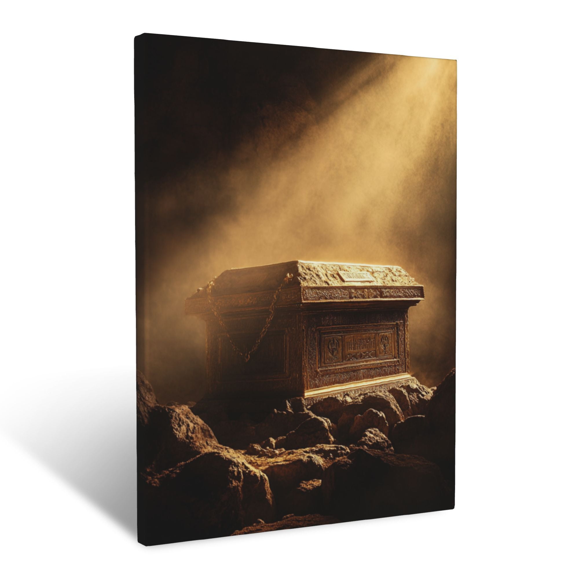 CozyNet The Ark Of The Covenant Resting On Stone, With Soft Rays Of ...