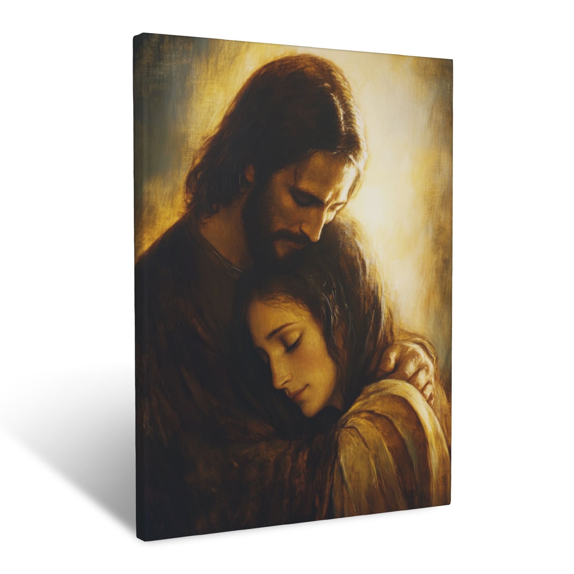 CozyNet The Calming Image Of Jesus Embracing A Sinner Under A Radiant ...