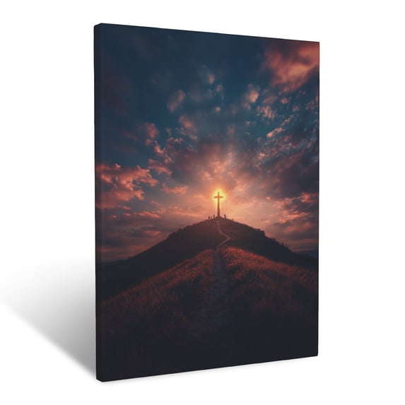 CozyNet The Cross Glowing On A Hill During Sunset Sacred Sacrifice ...