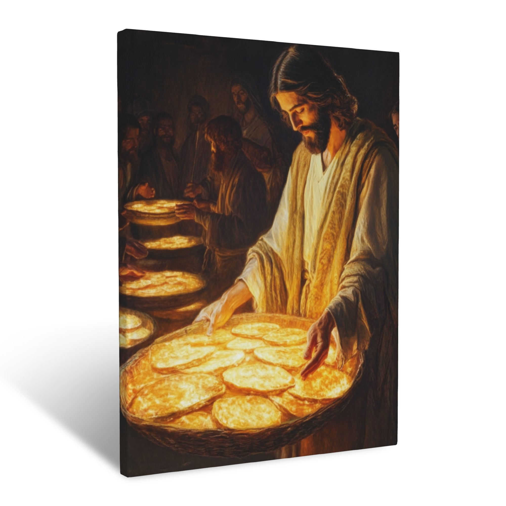 CozyNet The Miracle Of Jesus Feeding The Five Thousand With Glowing ...