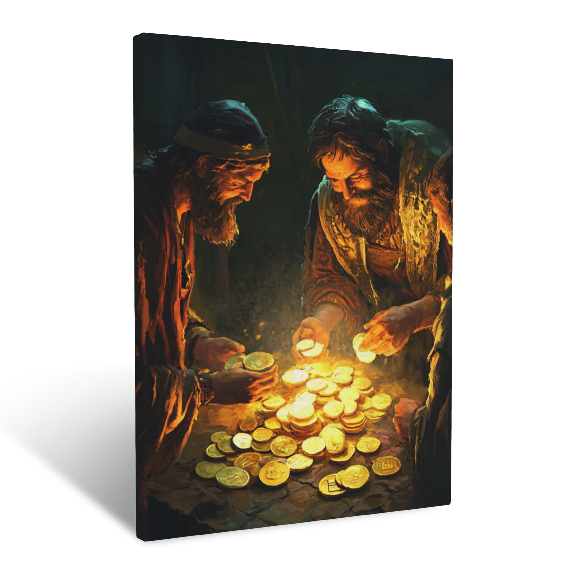 CozyNet The Parable Of The Talents Glowing Coins & Diligent Figures ...