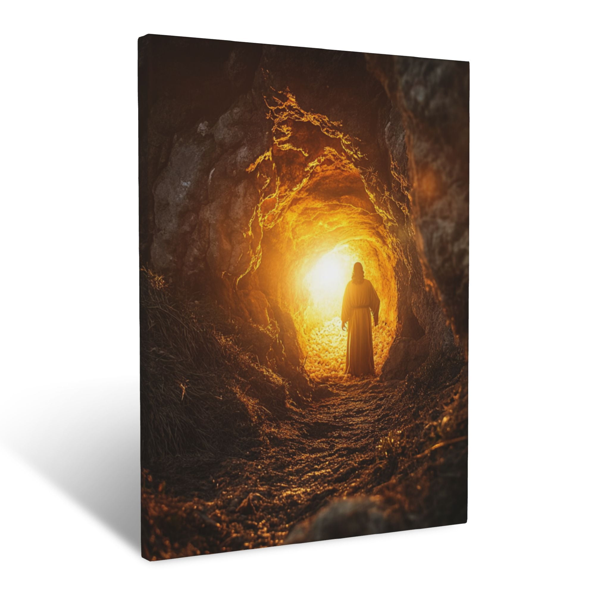 CozyNet The Resurrection Of Jesus With The Empty Tomb Glowing In Golden ...