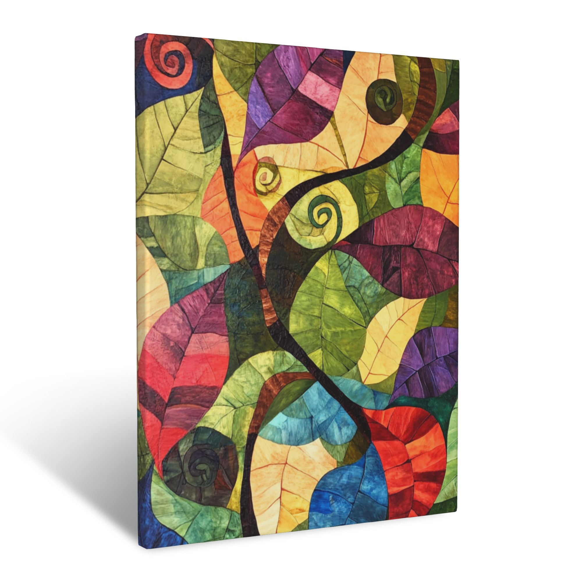 CozyNet Unique Geometric Arrangement Of Overlapping Leaves, Spiraling ...