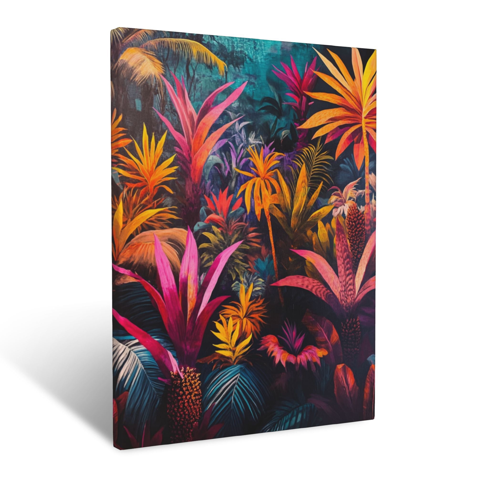CozyNet Vibrant Tropical Rainforest Scene Filled With Bromeliads And ...