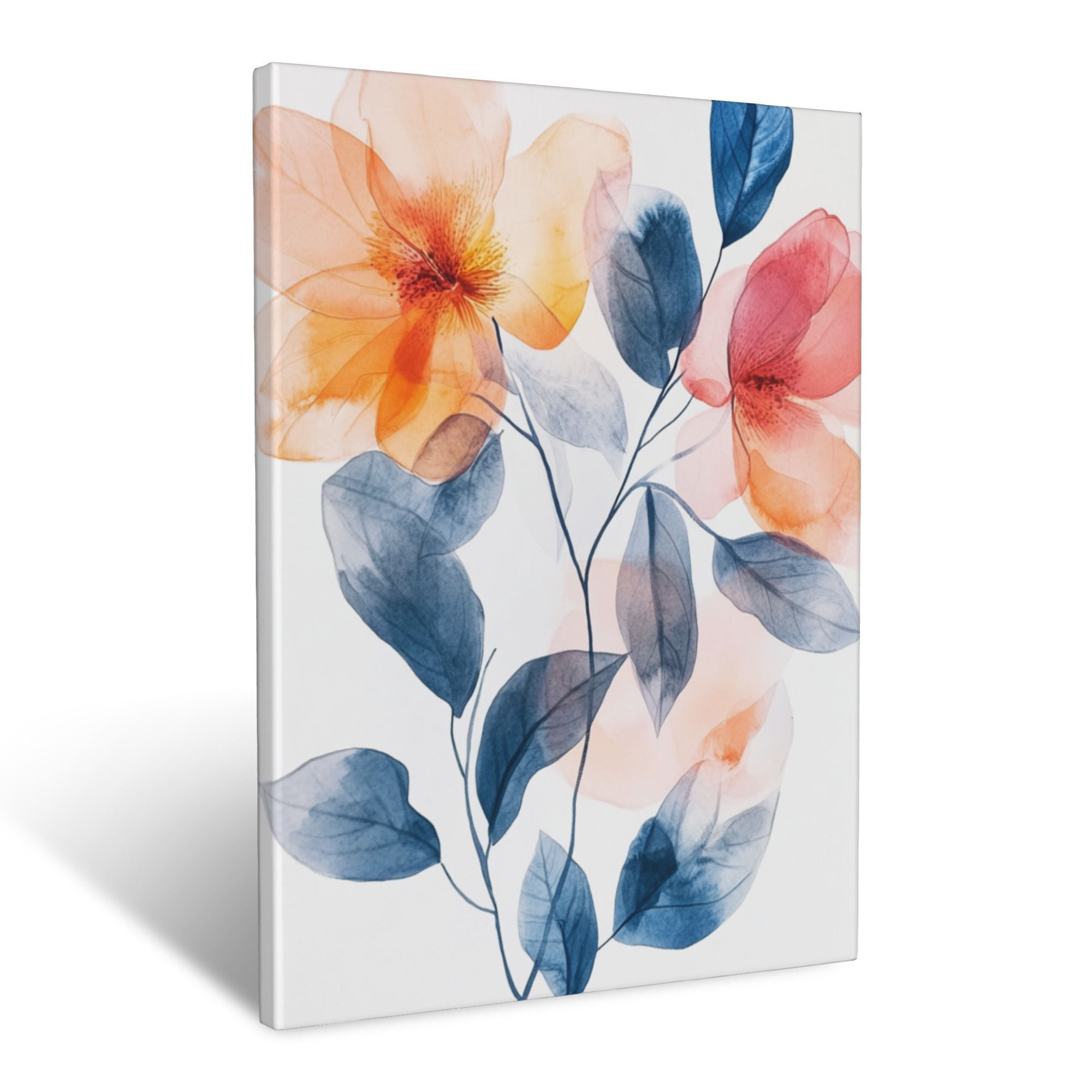 CozyNet Watercolor Inspired Botanical Art With Delicate Transparency ...