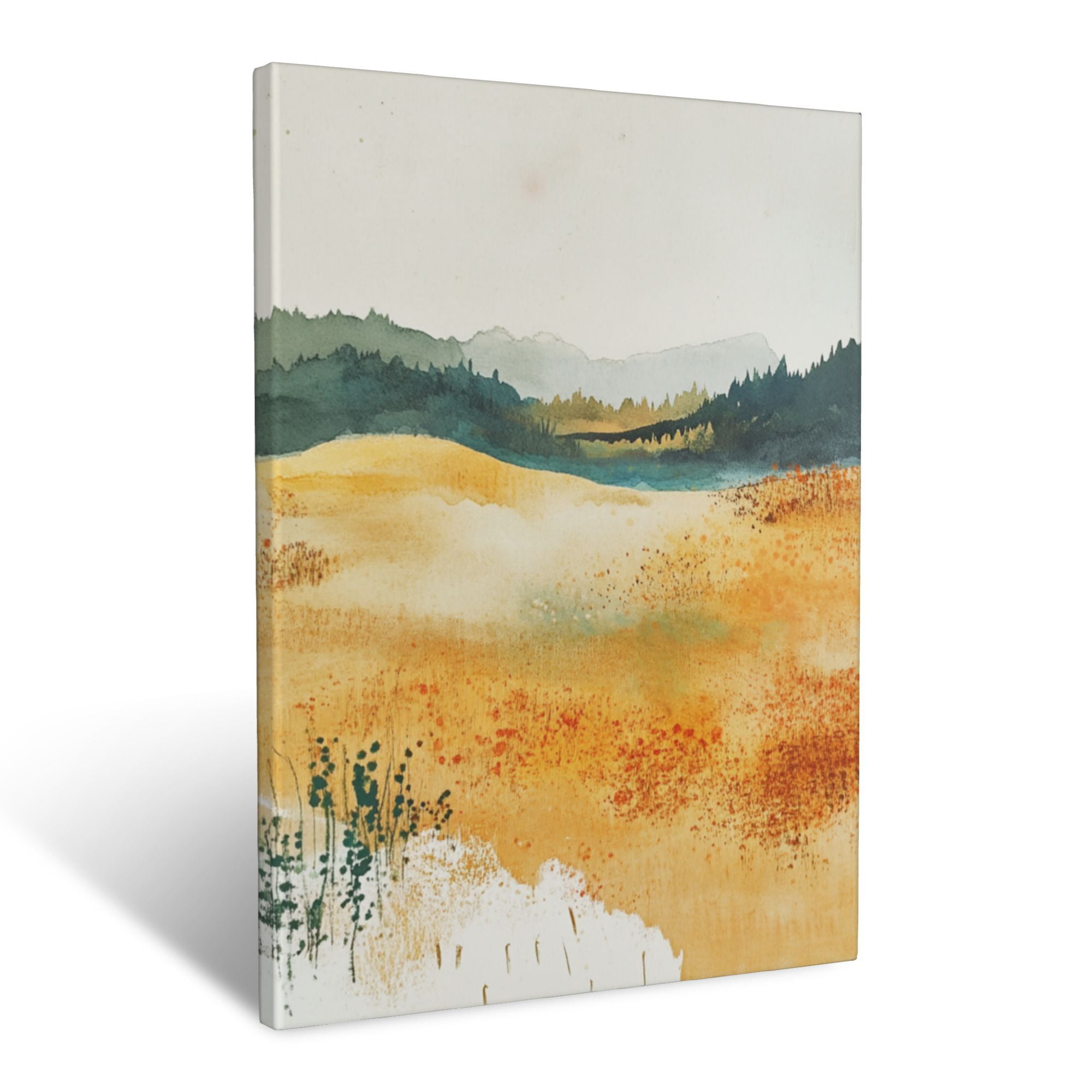 CozyNet Watercolor Inspired Depiction Of Meadow Landscapes With Natural ...