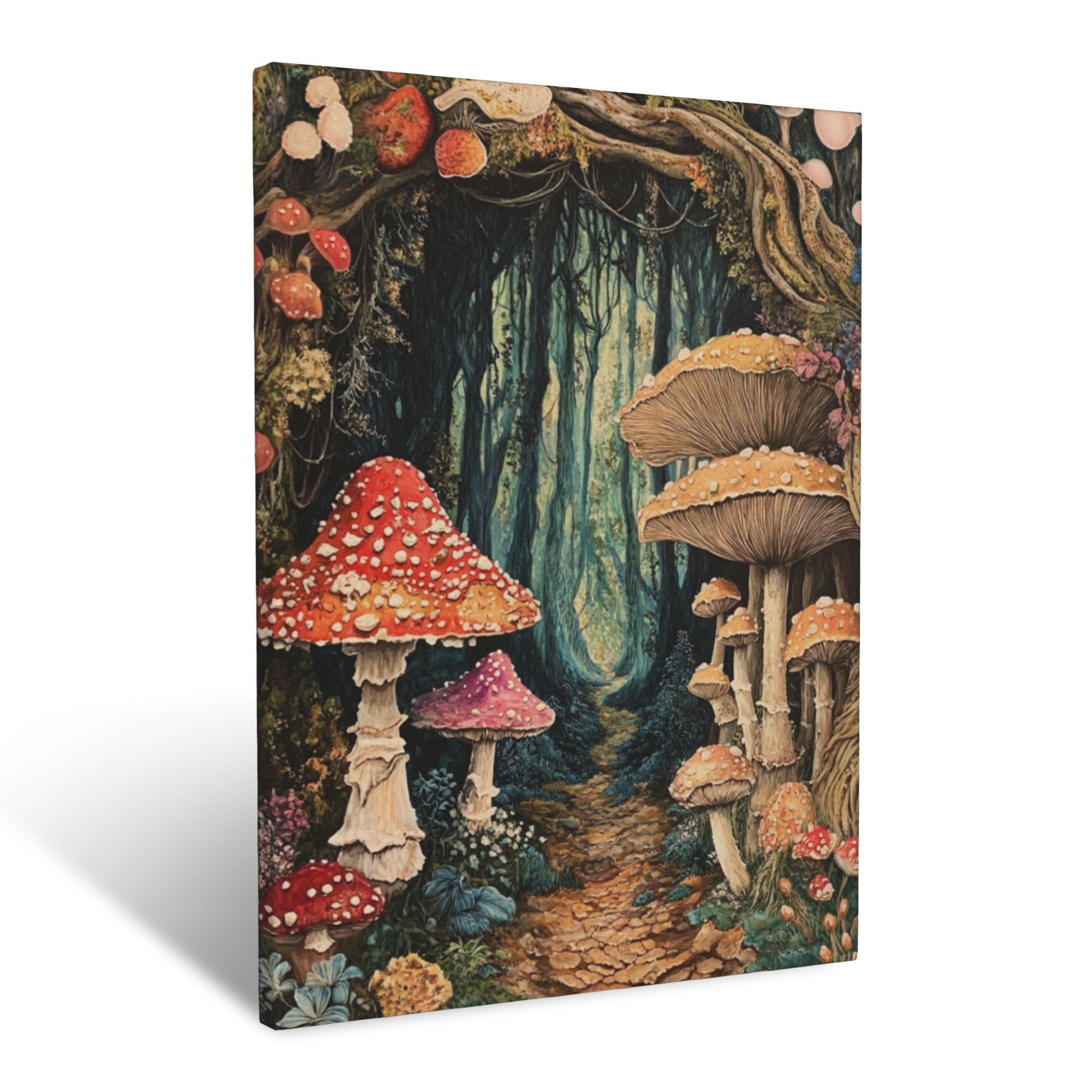 CozyNet Whimsical Fairytale Forest Scene Filled With Giant Mushrooms ...