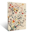 CozyNet Whimsical Floral Design With Scattered Blossoms, Curling Stems ...