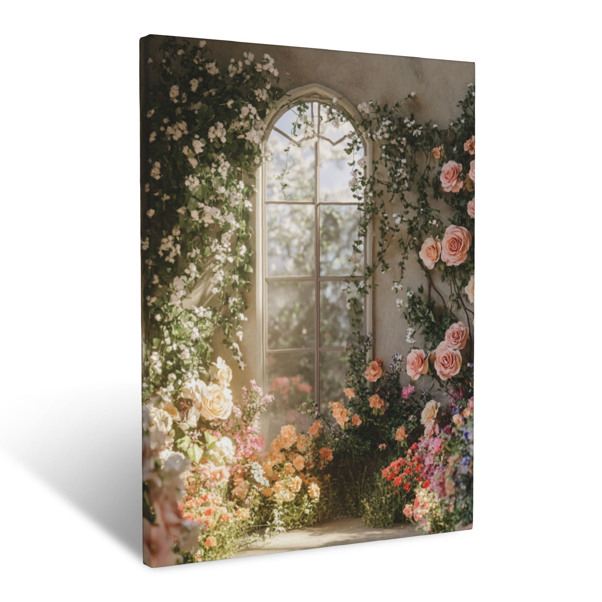 CozyNet Wild Garden Inspired Scene With Climbing Roses, Ivy Arches And ...