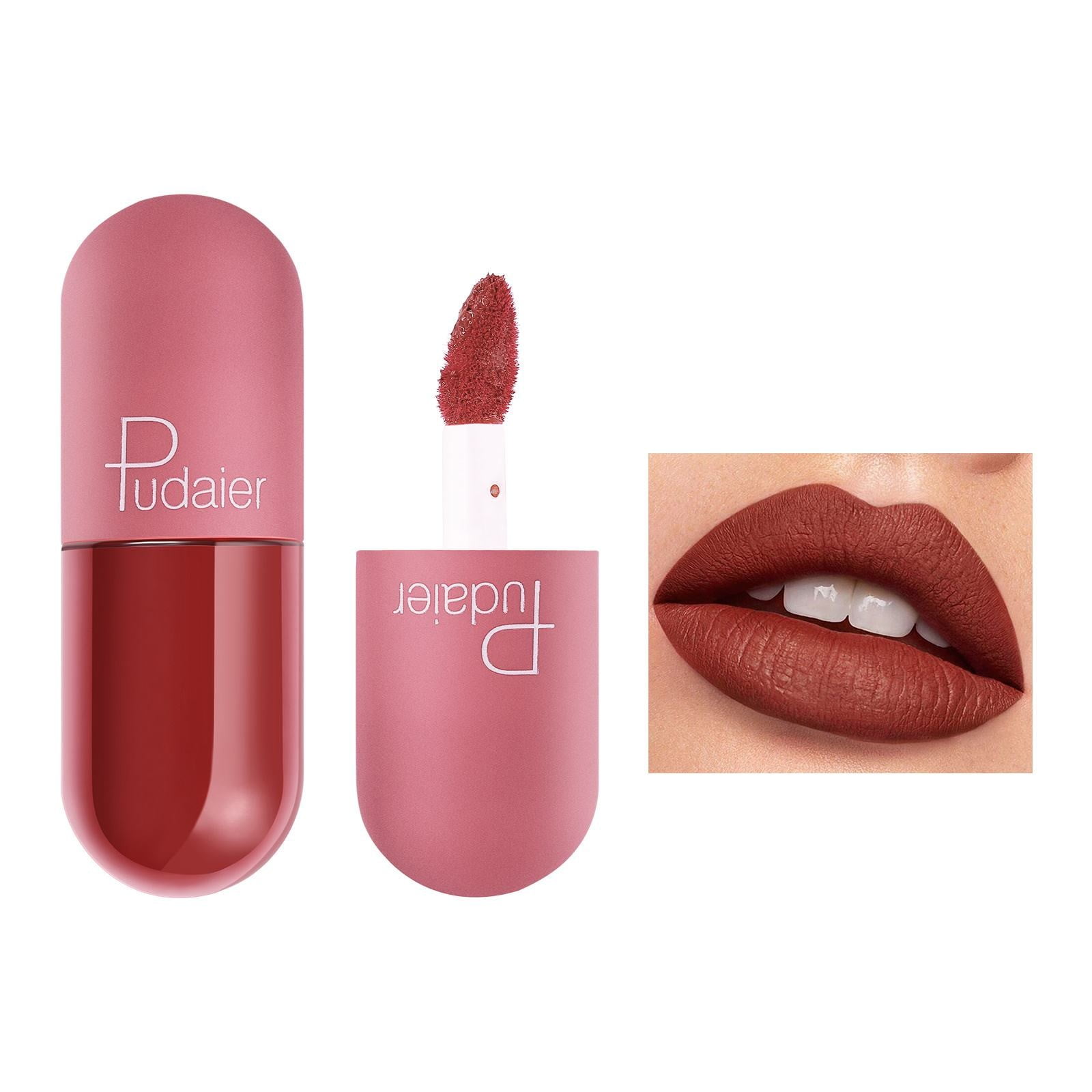 CozyQx Cheap! 18 Colors Mini Capsule Lip Glaze Velvet Mist Color Non ...