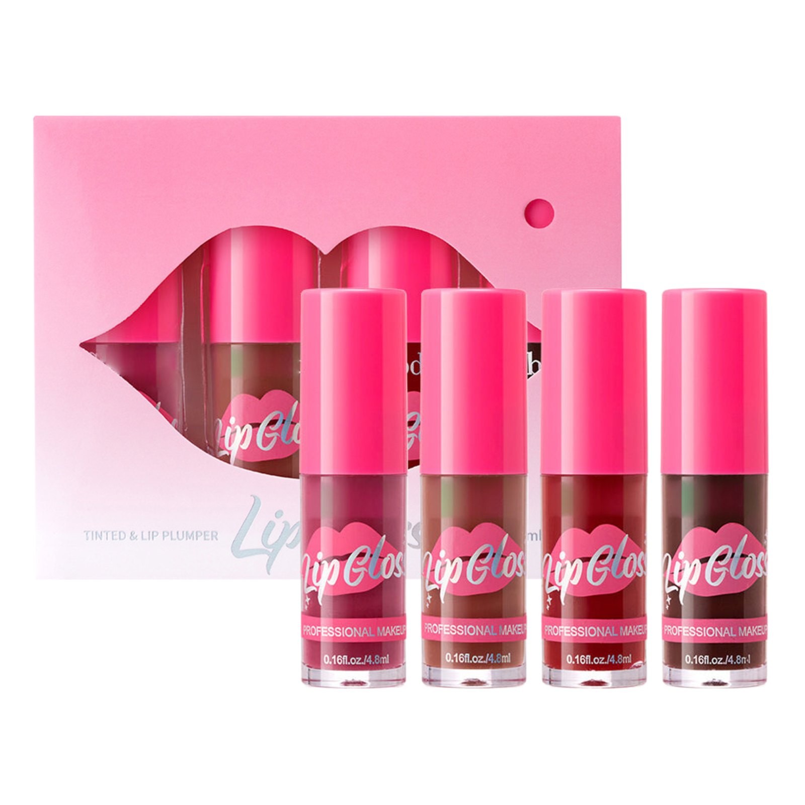 CozyQx Cheap! 4 Colors Lip Oil Lip Glaze Hydrating Tinted Plumping Lip ...