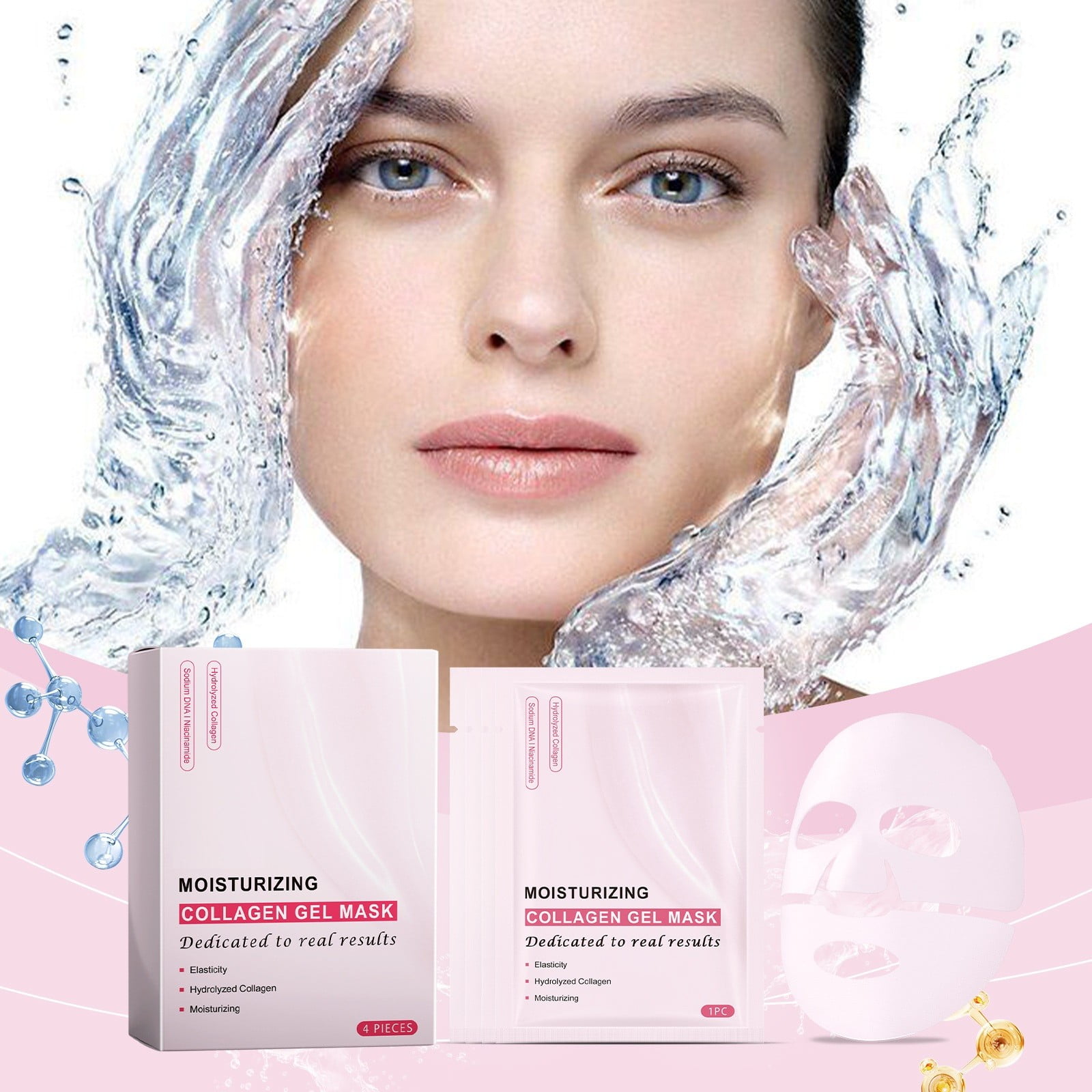 CozyQx Cheap! 4pc Skin Collagen Infused Moisturizing Hydration Firming ...