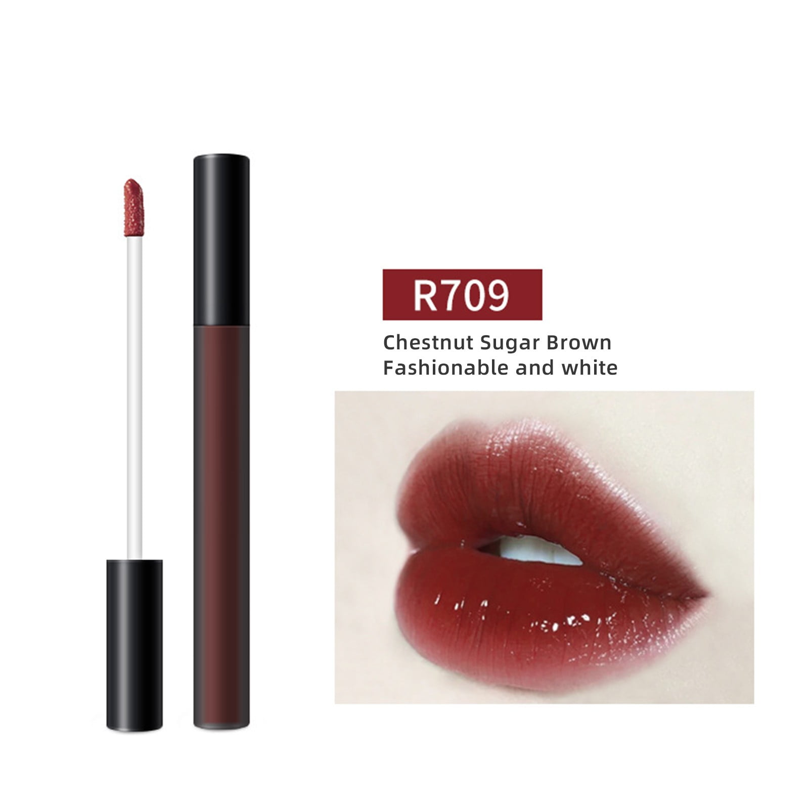 CozyQx Cheap! Black Tube Mirror Moisturizing Air Lip Glaze Moisturizing ...