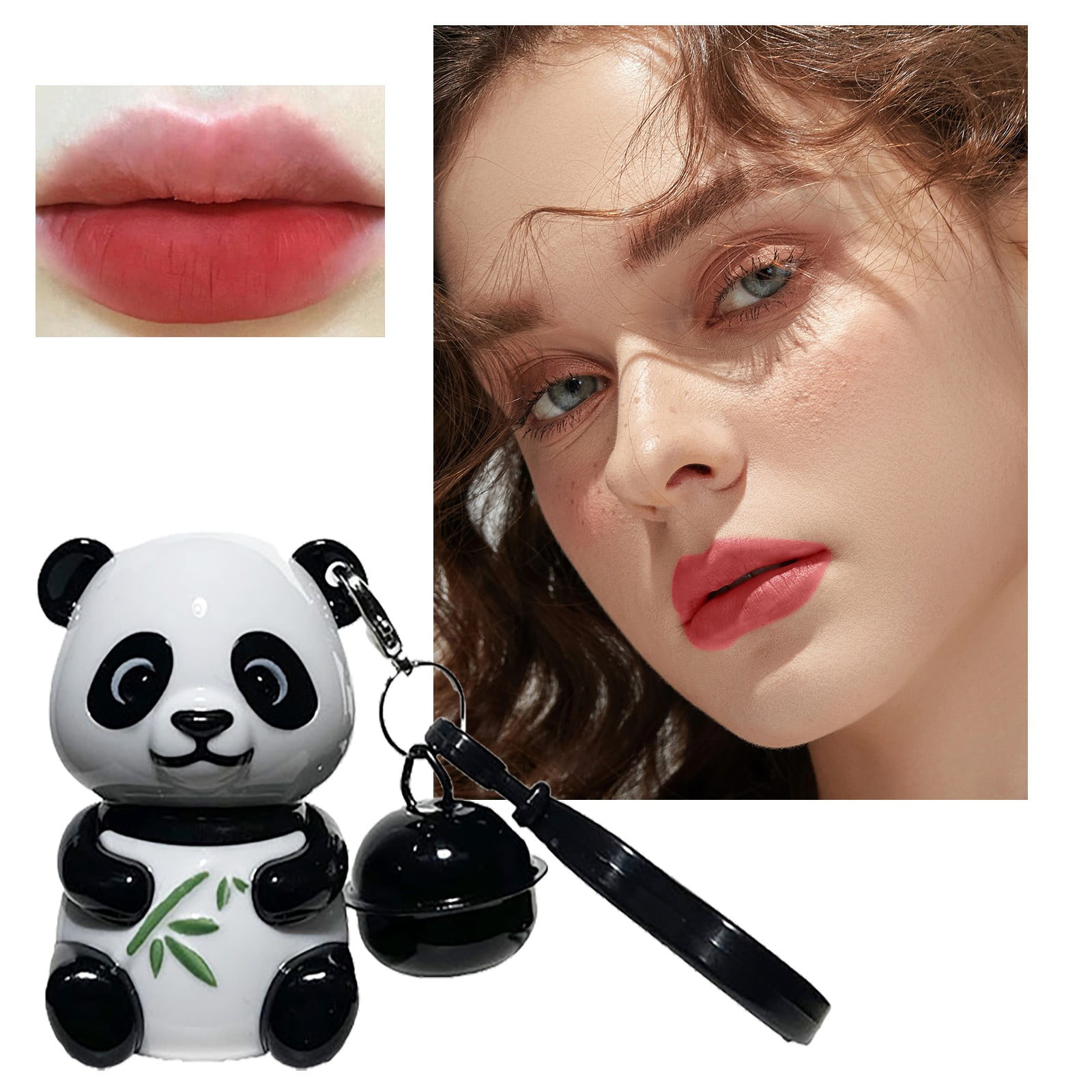 CozyQx Cheap! Cute Little Panda Liquid Lipstick With Bell Accessories ...