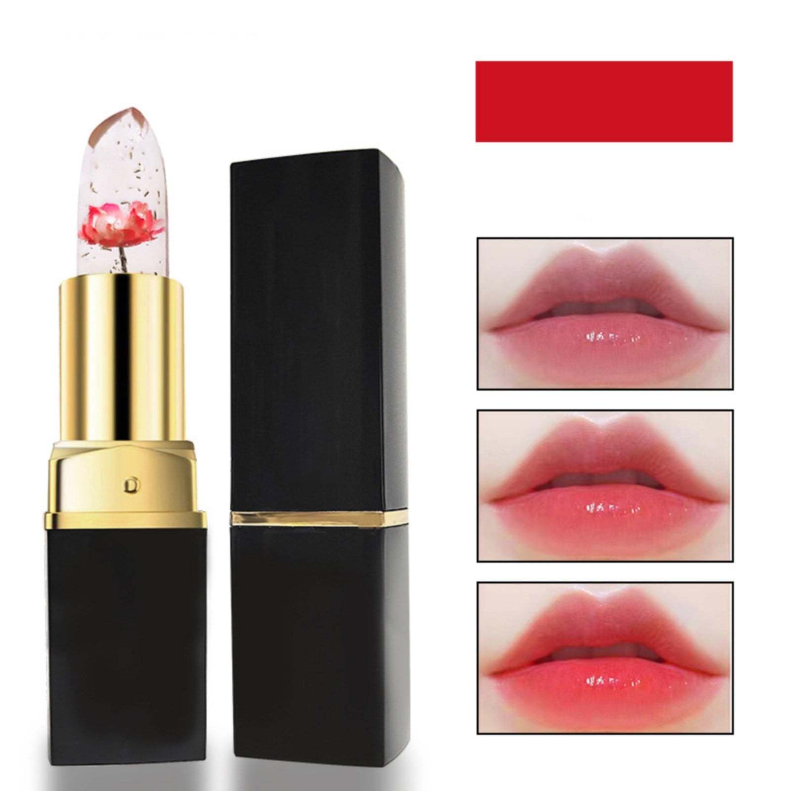 CozyQx Cheap! Dry Flower Lipstick Flower Color Change Moisturizing ...