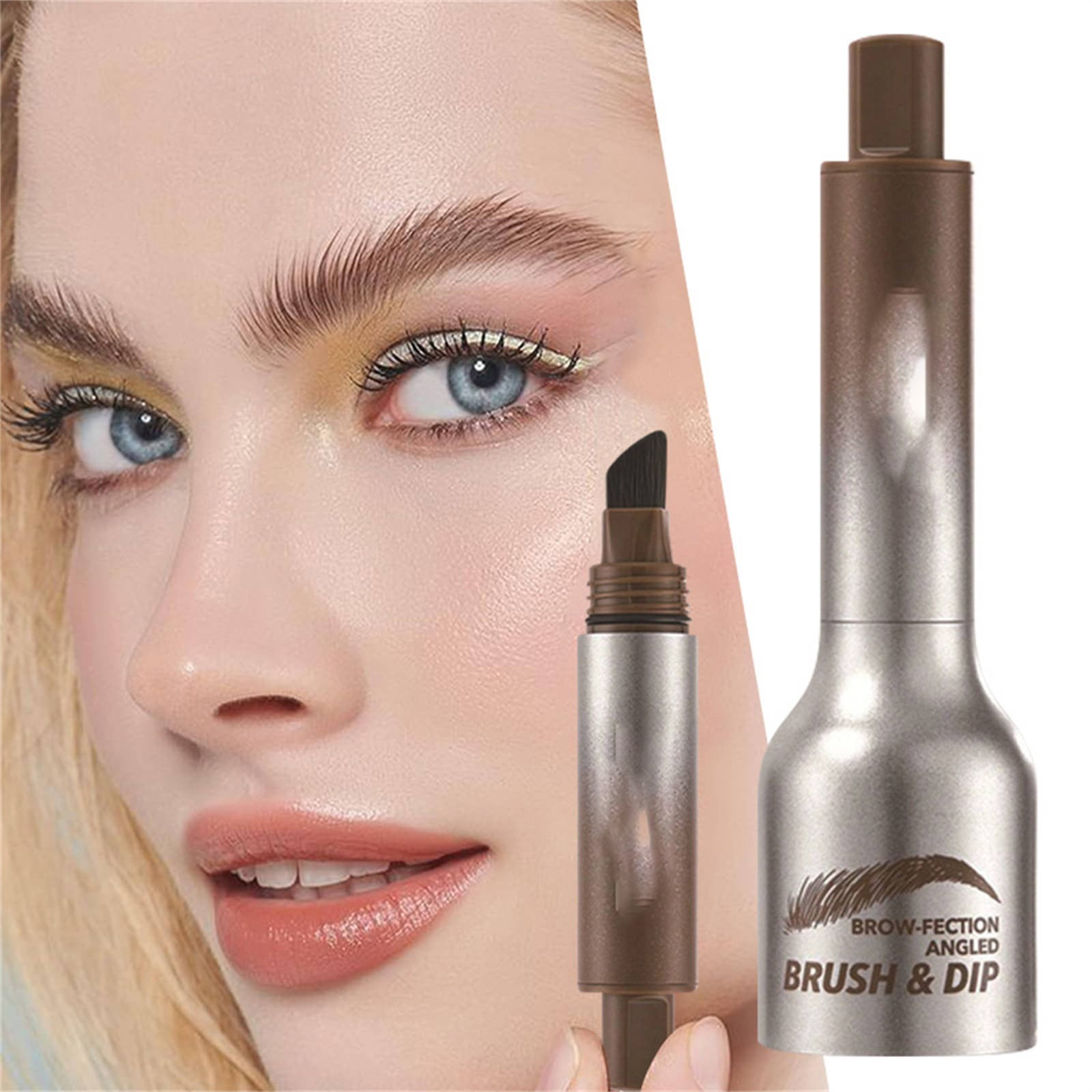 CozyQx Cheap! EYEBROW BRUSH，eyebrow Velvet Texture Three Dyeing Eyebrow ...