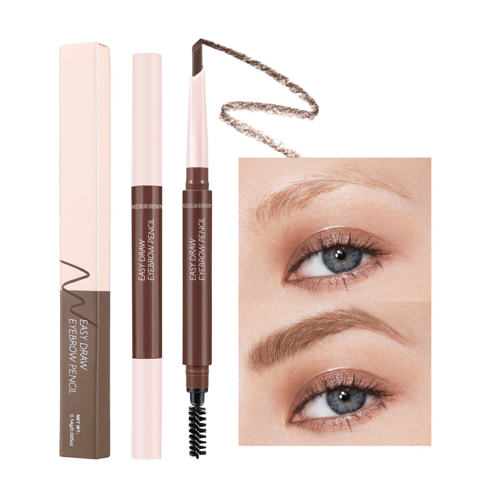 CozyQx Cheap! Eyebrow Definer Pencil With Spoolie Long Lasting Brow ...