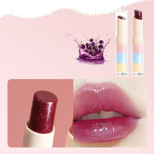 CozyQx Cheap! Glitter Lipstick Color Changing Lip Balm Moisturizing ...