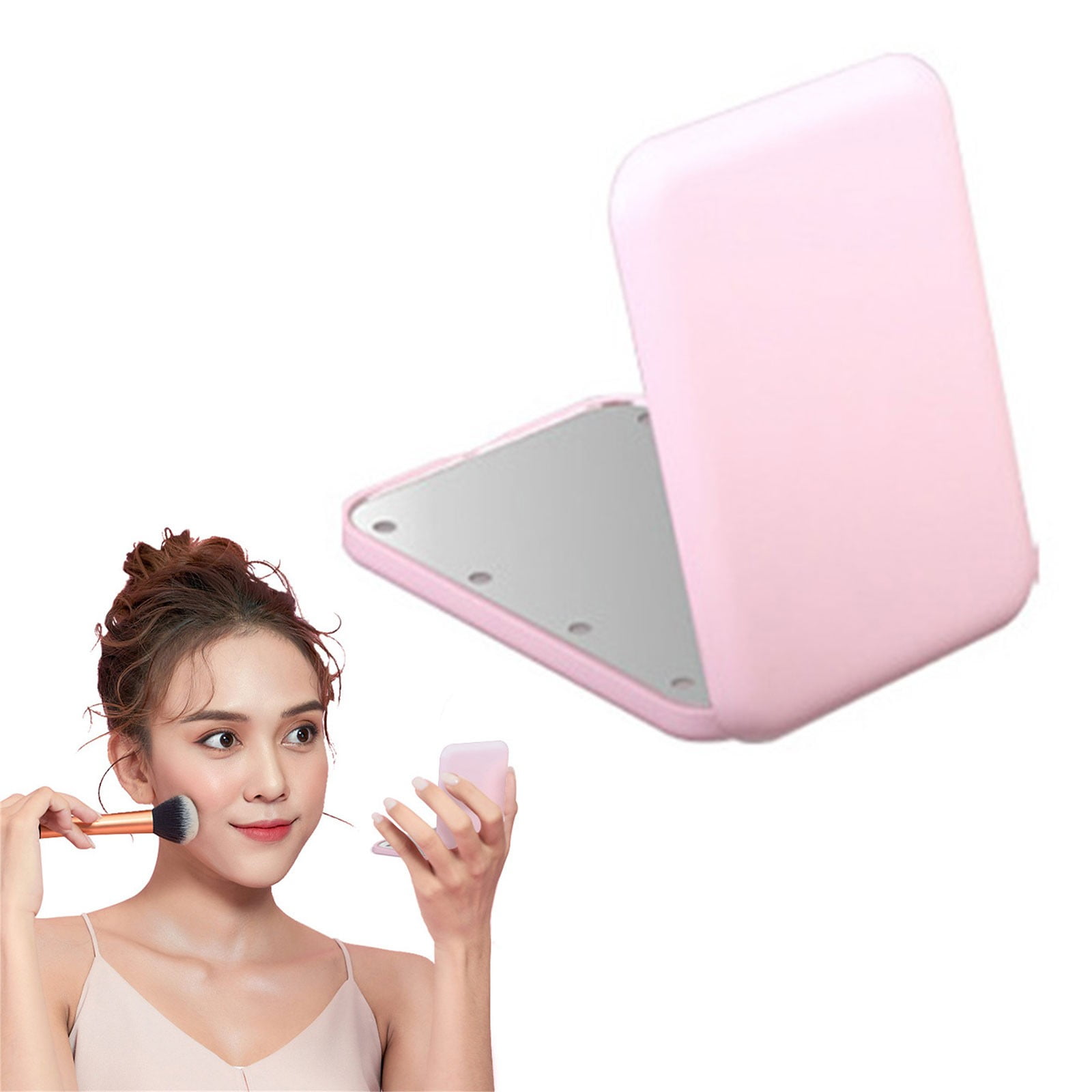 CozyQx Cheap! Handheld Portable Folding LED Makeup For Girls With 2 ...