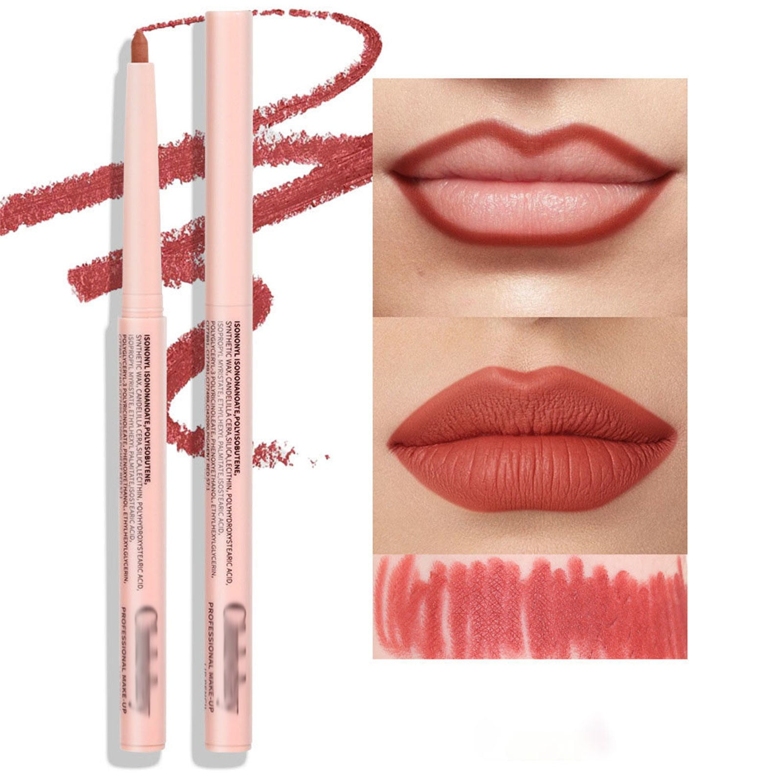 CozyQx Cheap! High Pigmented Lip Liner 6 Colors Creamy Velvet Lip Liner ...
