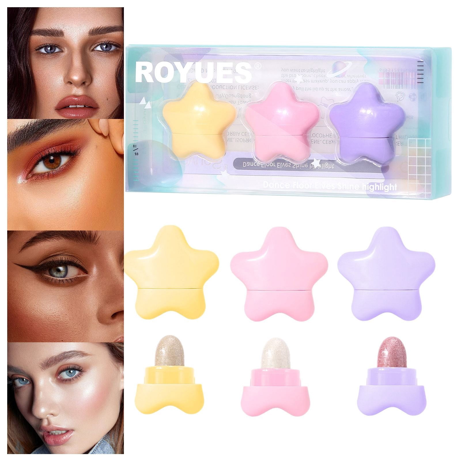 CozyQx Cheap! Highlighter Stick Soft Waxy Texture Brightens Skin Tone ...
