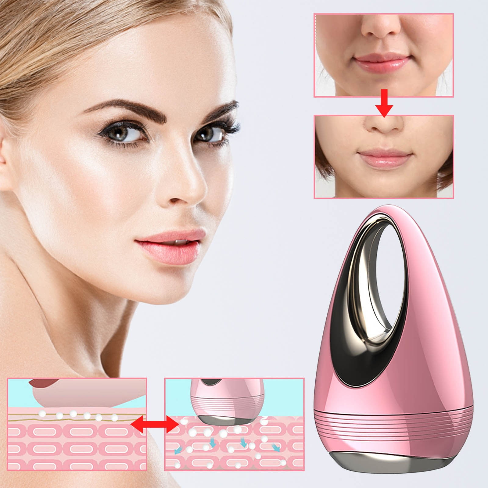 CozyQx Cheap! Household Facial Massager Red Light Skin Beauty ...