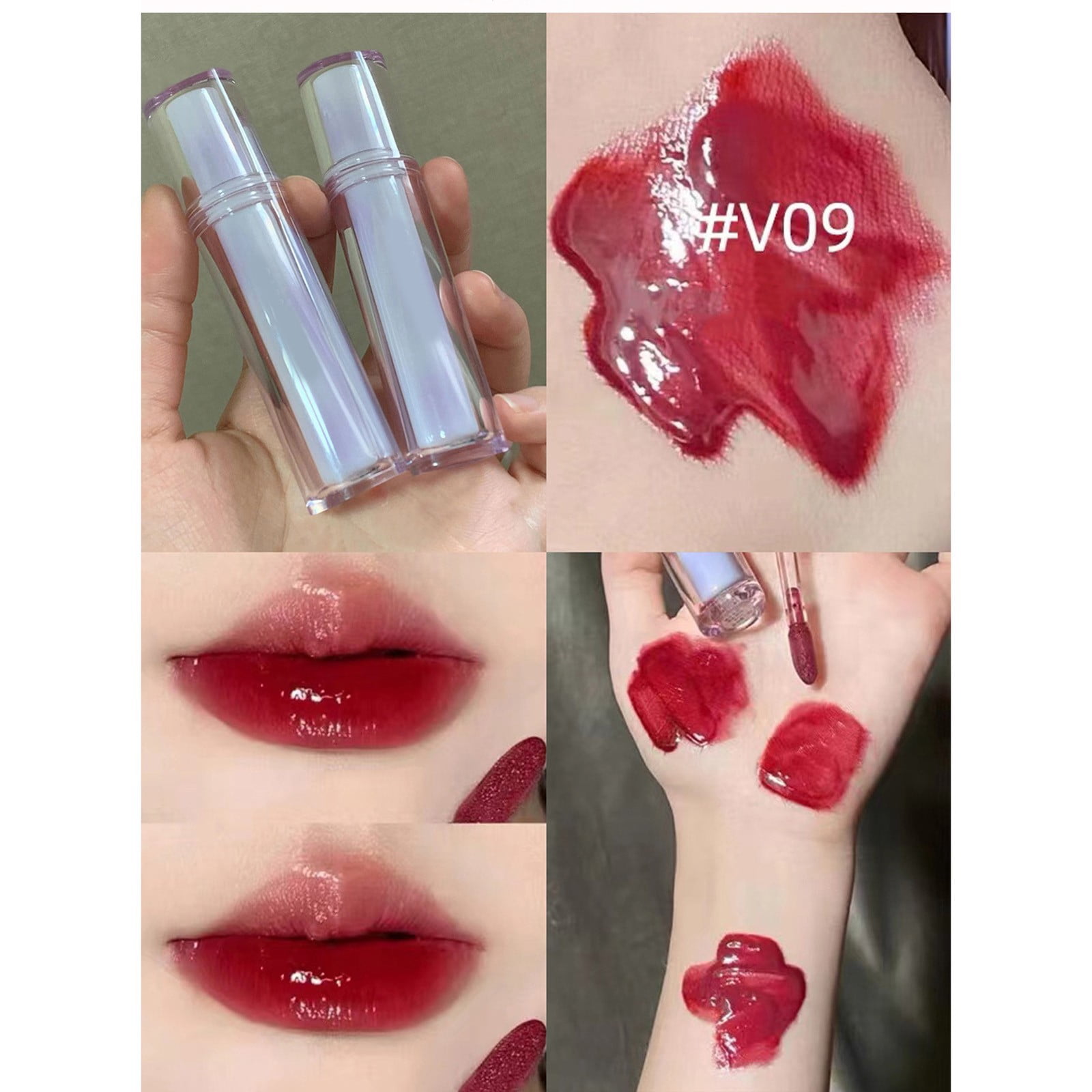 CozyQx Cheap! Ice Tea Face Lip Glaze Water Light Lip Gloss Glass Jelly ...