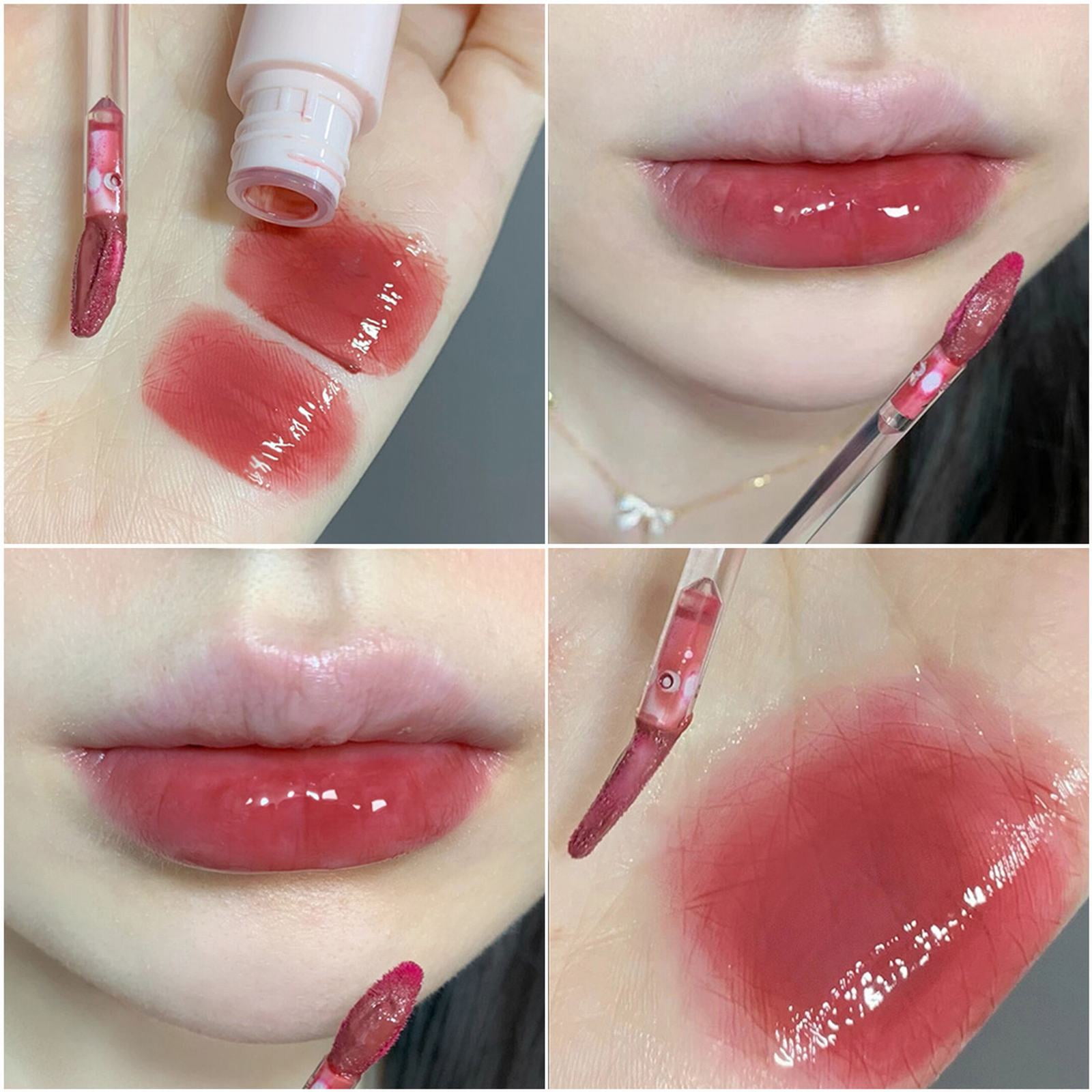 CozyQx Cheap! Lip Glaze Lipstick Water Light Glass Lip Glaze Lipstick ...