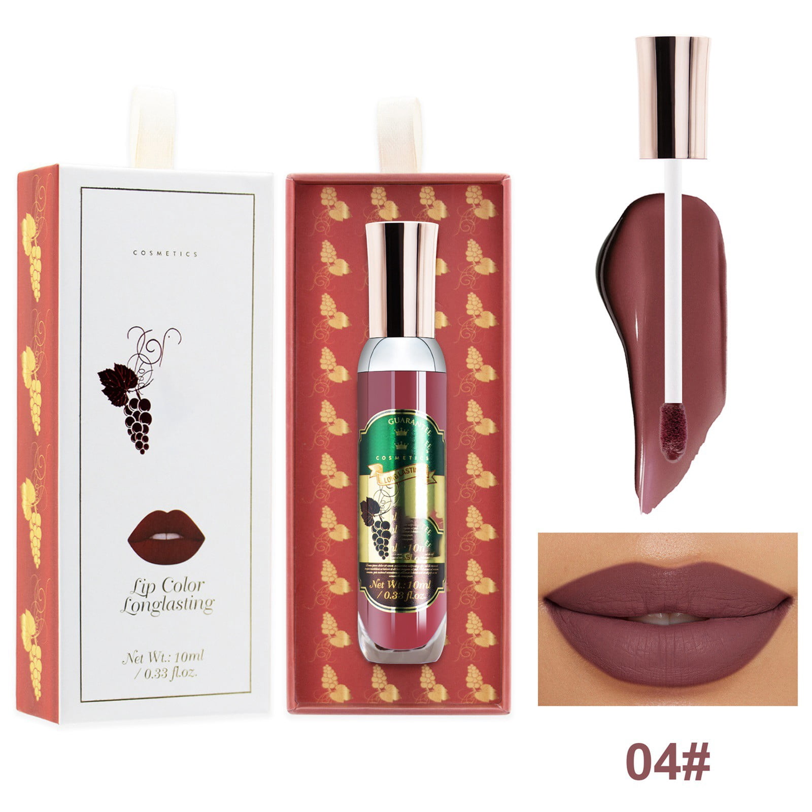 CozyQx Cheap! Lip Gloss Wine Lipstick 6 Colors Long Lasting ...