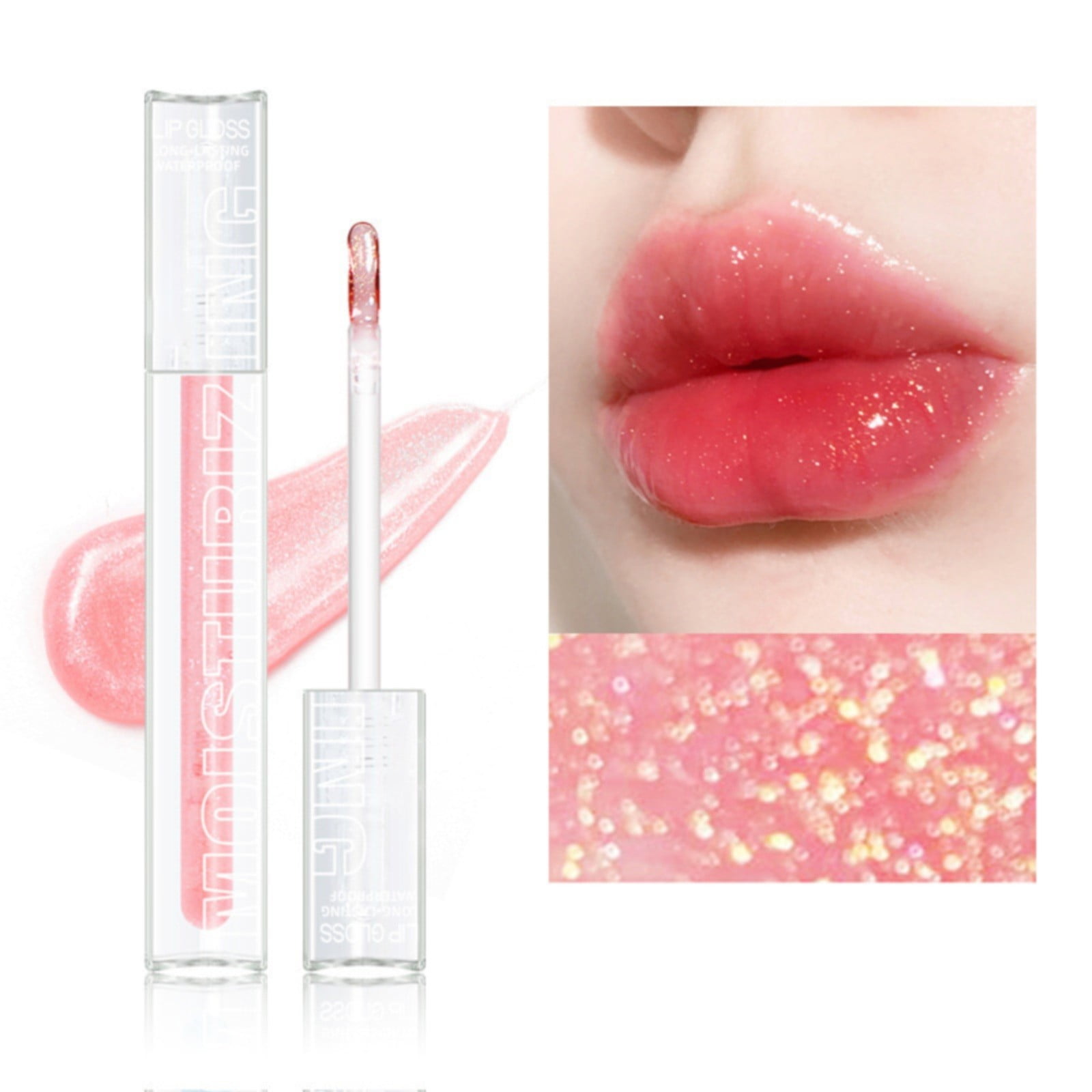 CozyQx Cheap! Lip Plumping Lip Gloss Clear Crystal Bright Lip Gloss ...
